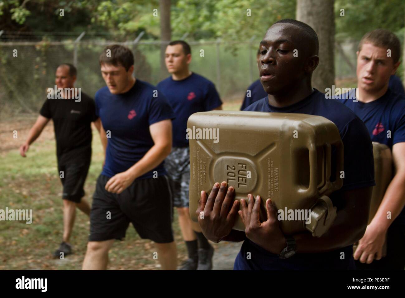 Tevin Poulson, a member of the Marine Corps’ Delayed Entry Program ...
