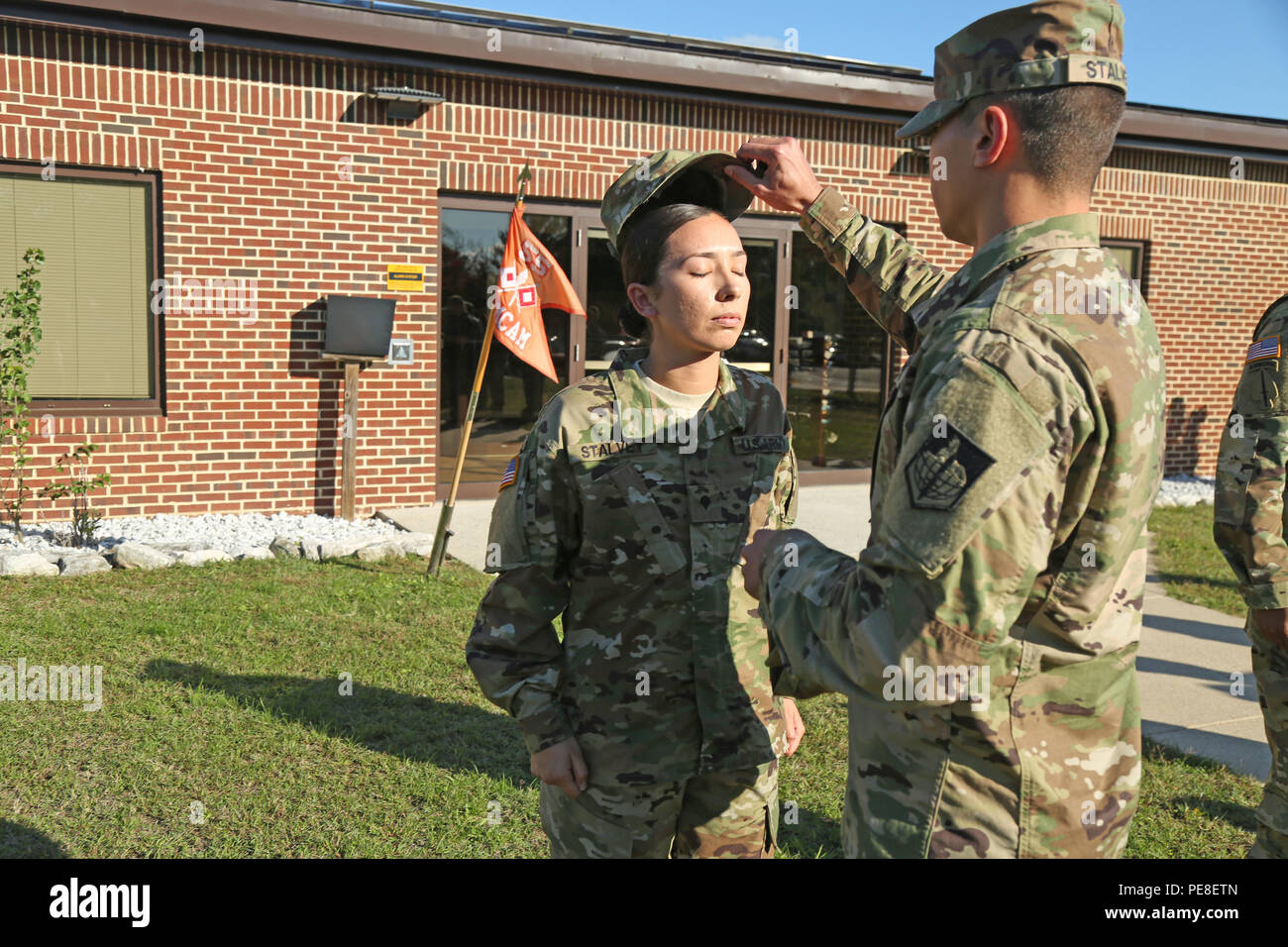U.S. Army Spc. Christian Stalvey, assigned to 310th Military ...