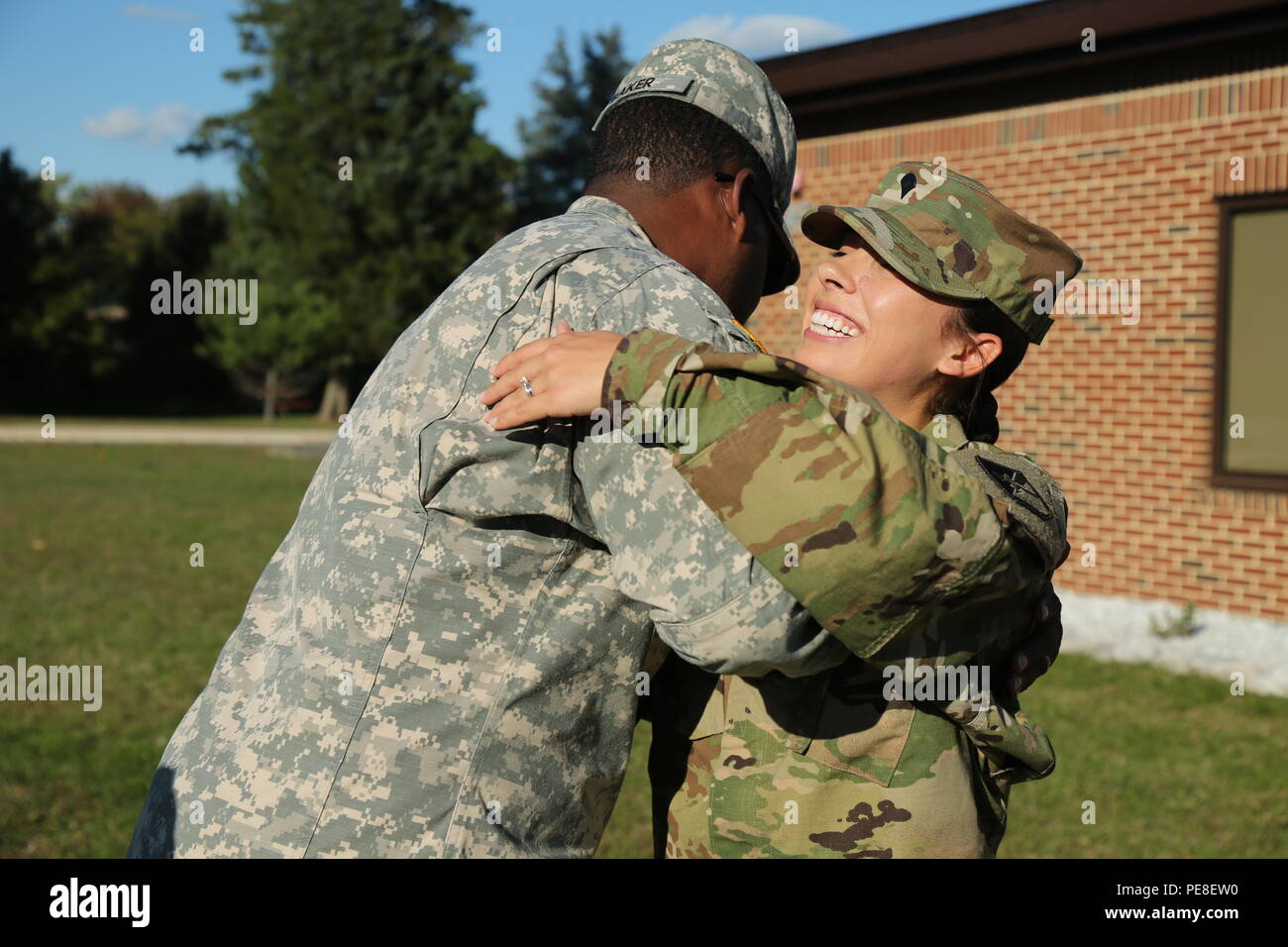 U.S. Army Spc. Sara Stalvey, assigned to the 55th Signal Company ...