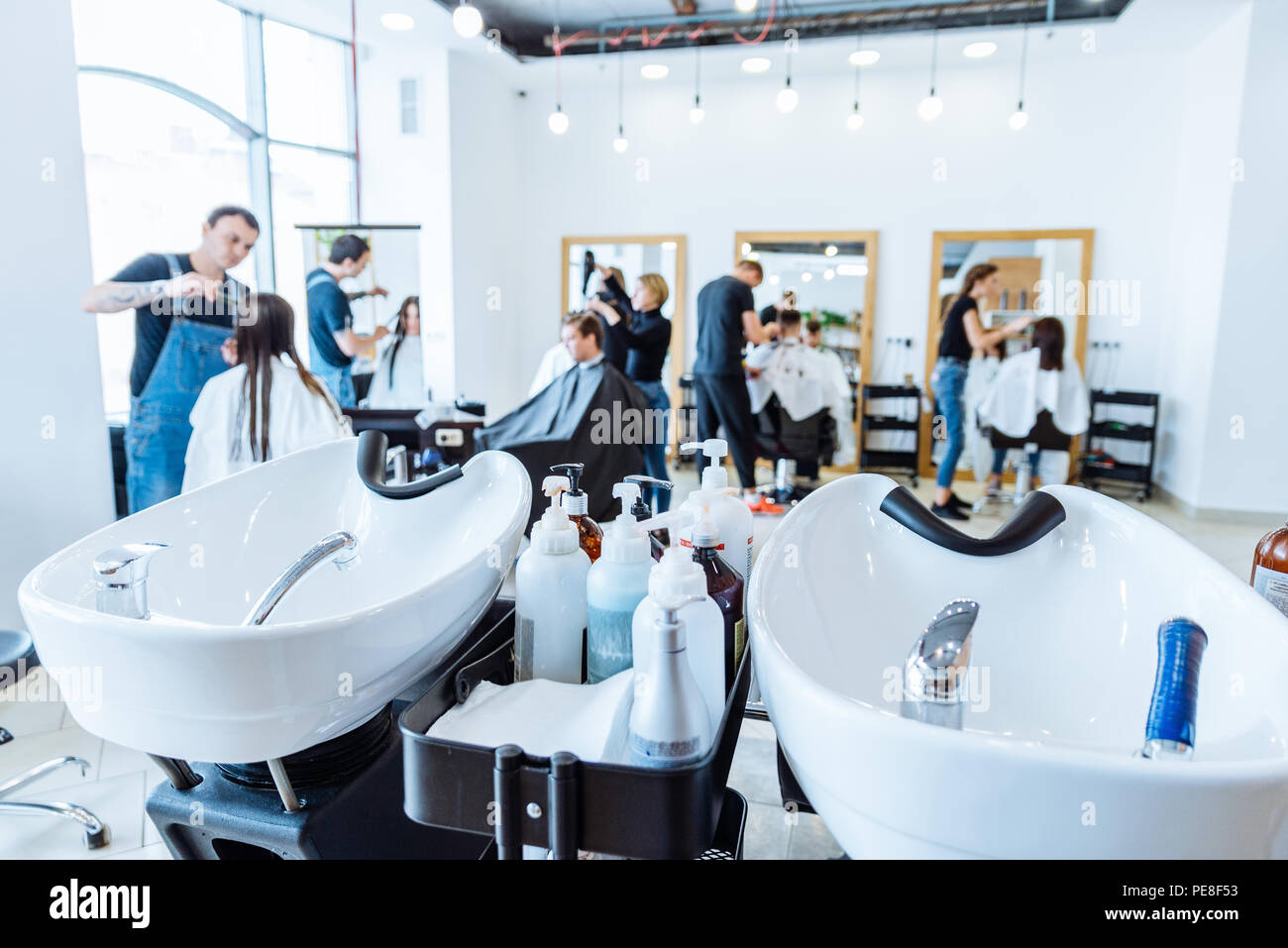 Hair washer hi-res stock photography and images - Alamy