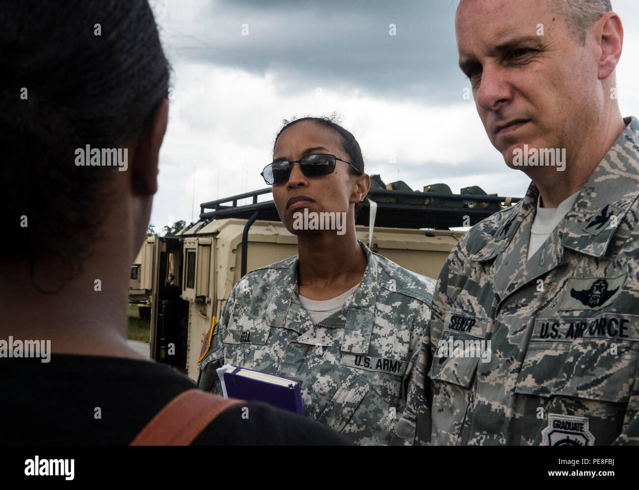 Maj. Corrine Bell, assigned to the 689th Rapid Port Opening Element ...