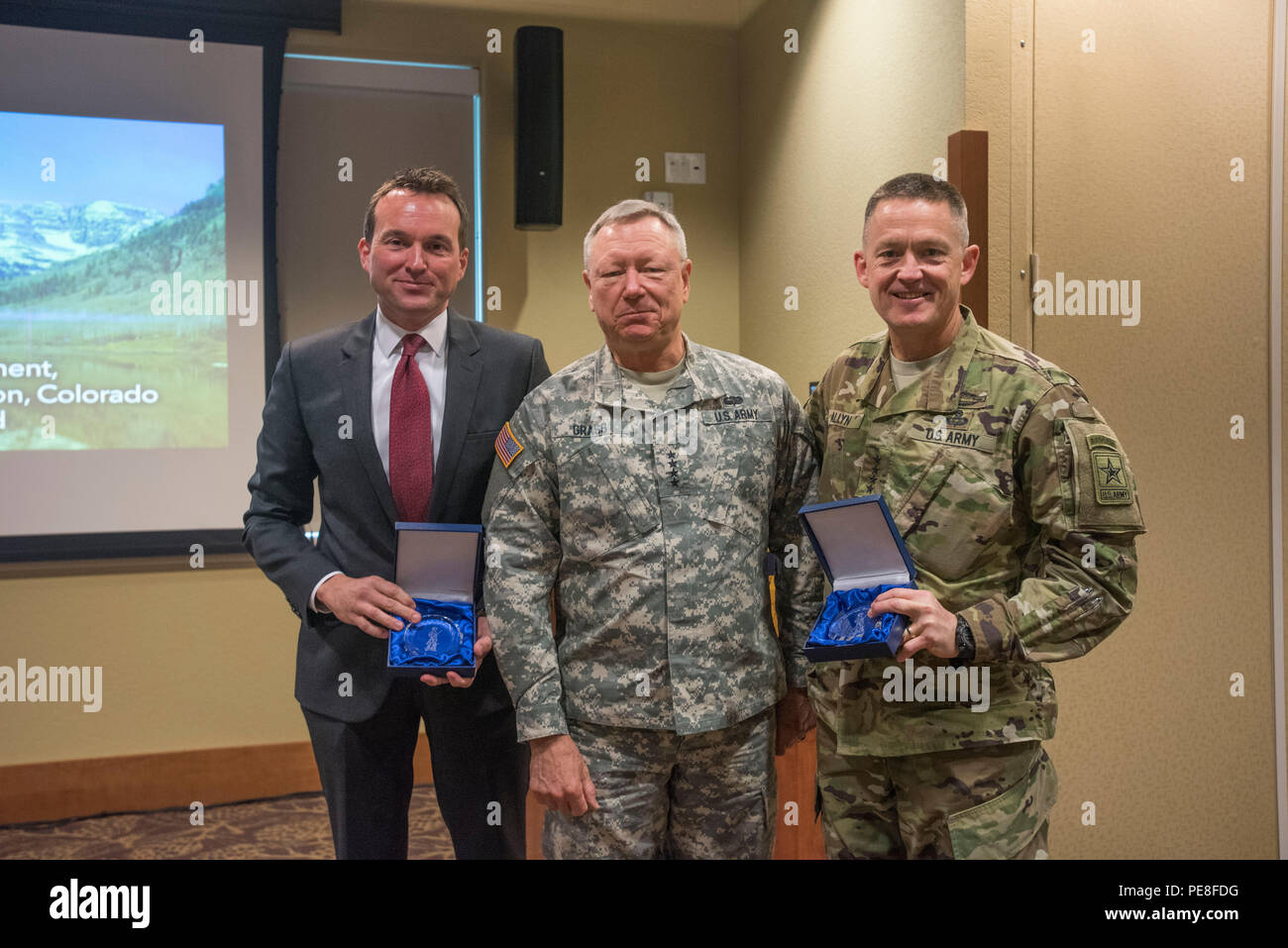 Eric Fanning, acting under secretary of the Army, Army Gen. Frank Grass ...