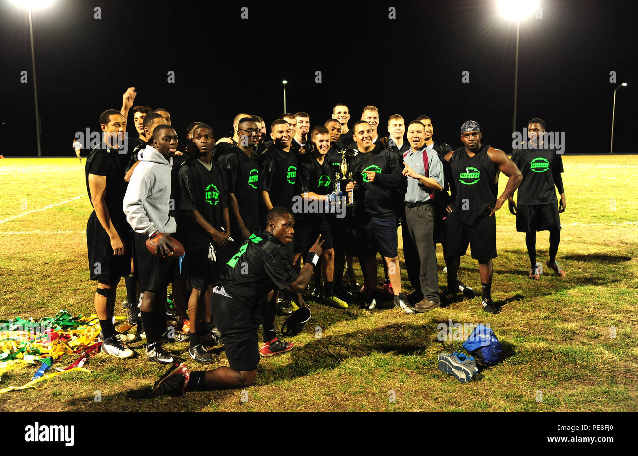 Members of the 509th Security Forces Squadron (SFS) pose with the ...