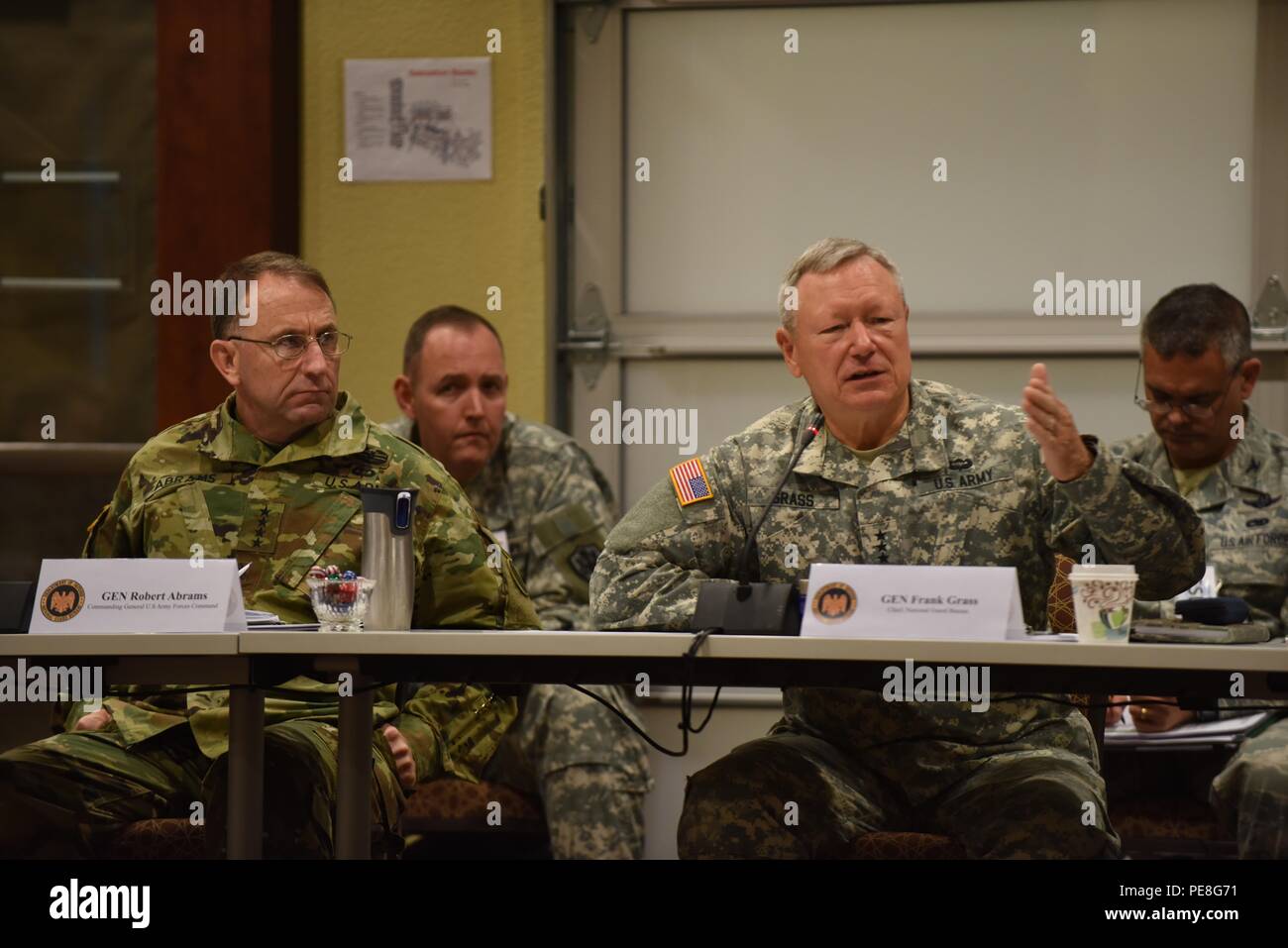 Army Gen. Robert Abrams, commander, Army Forces Command, and Army Gen ...