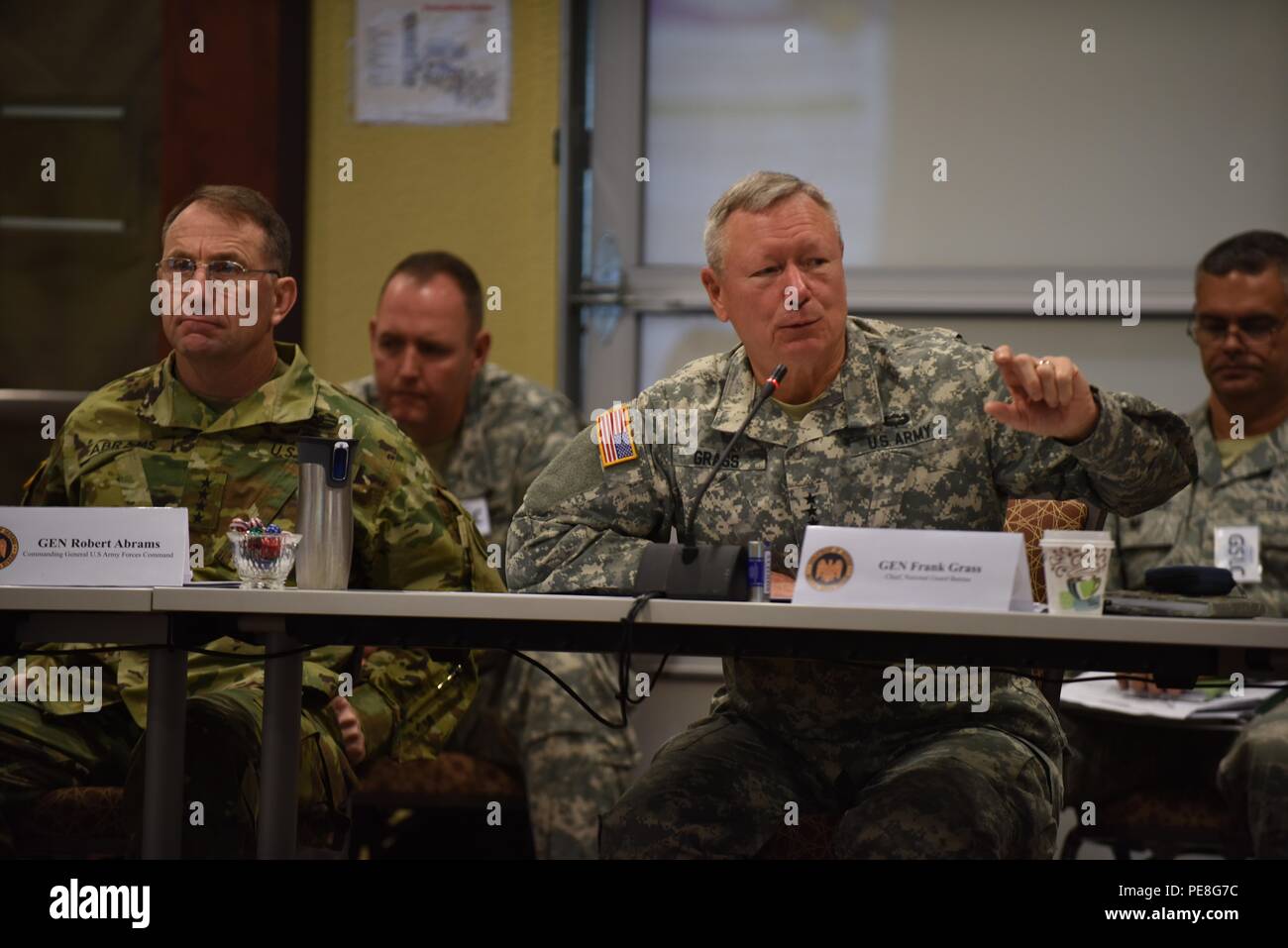 Army Gen. Robert Abrams, commander, Army Forces Command, and Army Gen ...