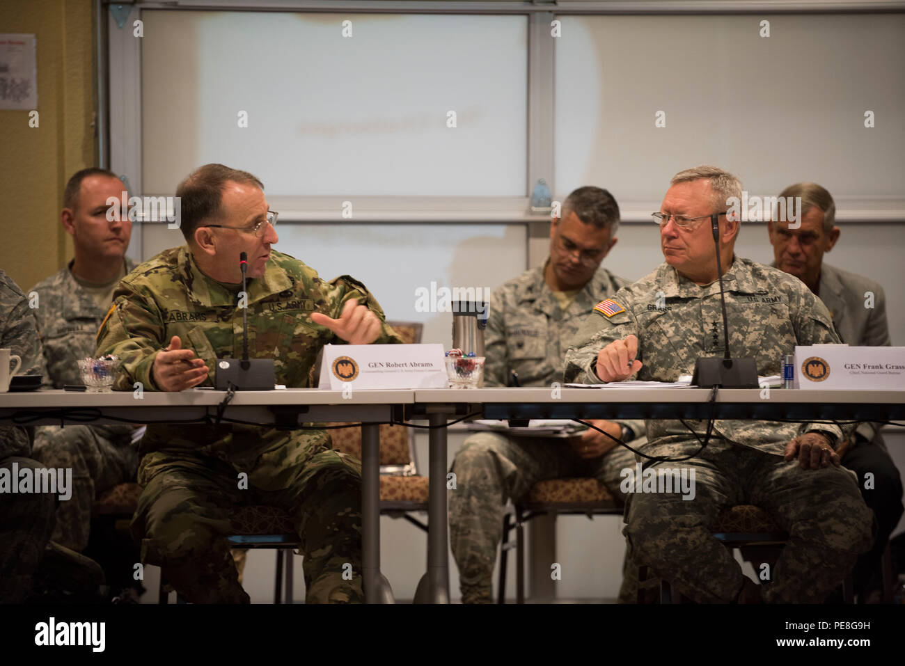 Army Gen. Robert Abrams, commander, Army Forces Command, and Army Gen ...