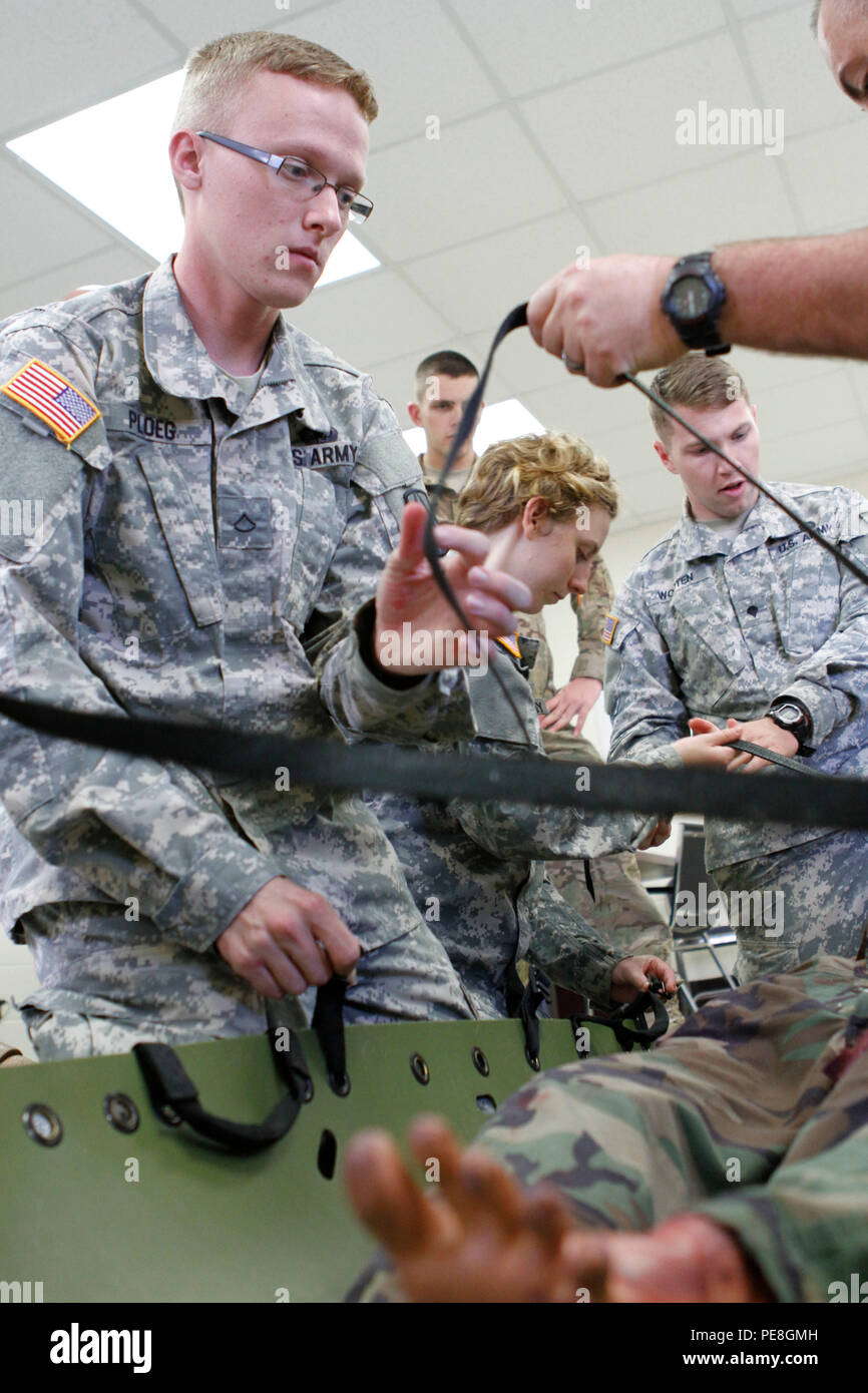 Soldiers with the 982nd Combat Camera Company (Airborne), practice ...