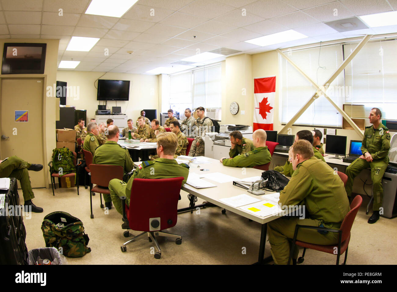 Canadian service members assigned with the 450th Tactical Helicopter ...