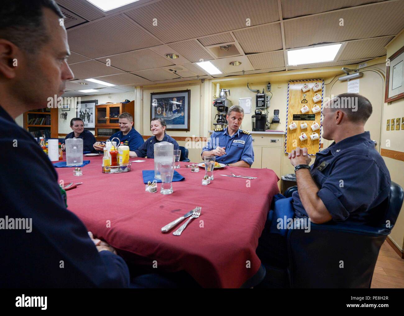 Mediterranean Sea (October 22, 2015) - Cmdr. Paul Allgeier, commanding ...