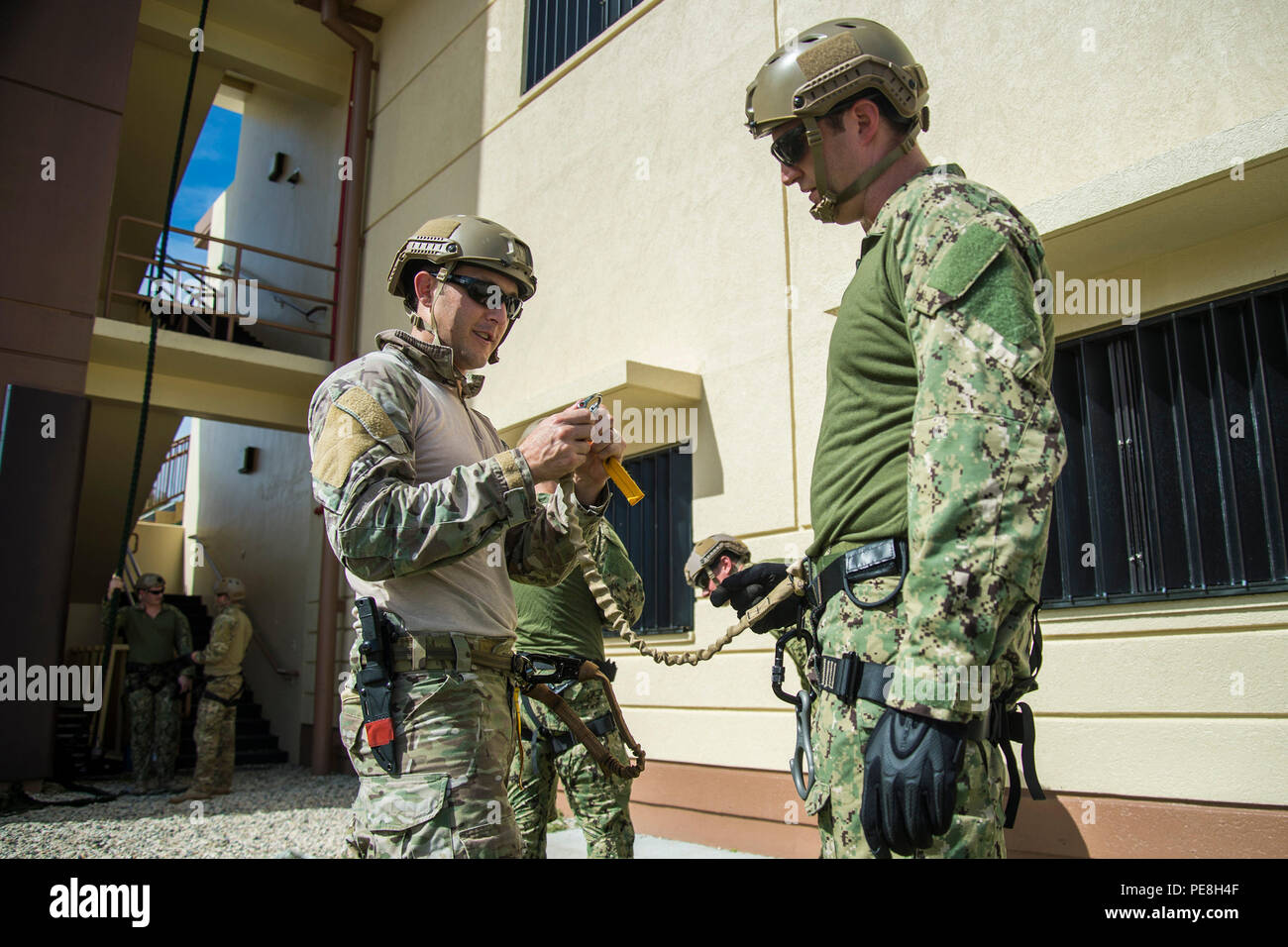Explosive Ordnance Disposal (EOD) technicians assigned to EOD Mobile ...