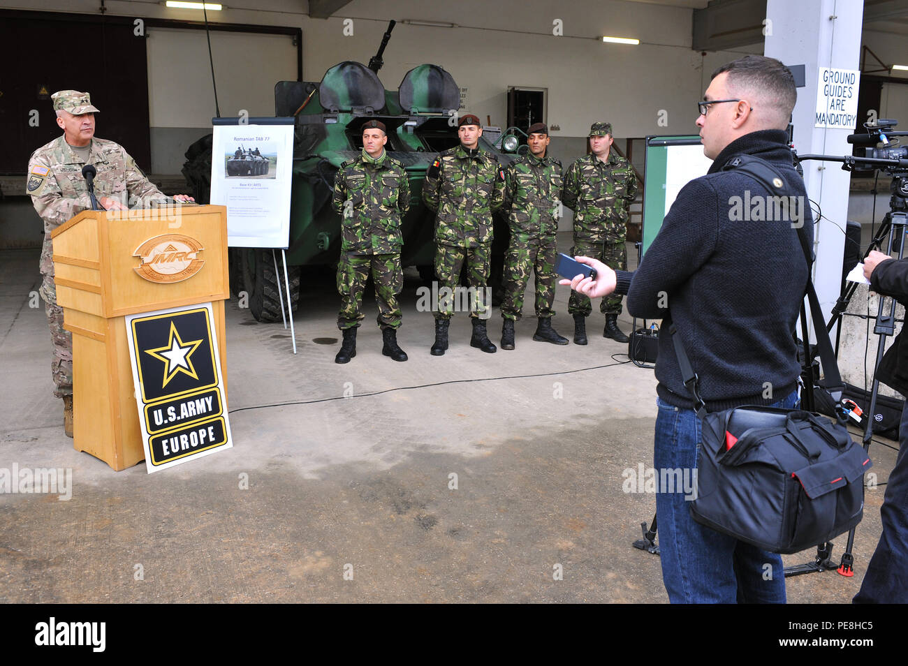 U.S. Army Maj. Gen. Jonathan Maddux (left), Program Executive Officer ...