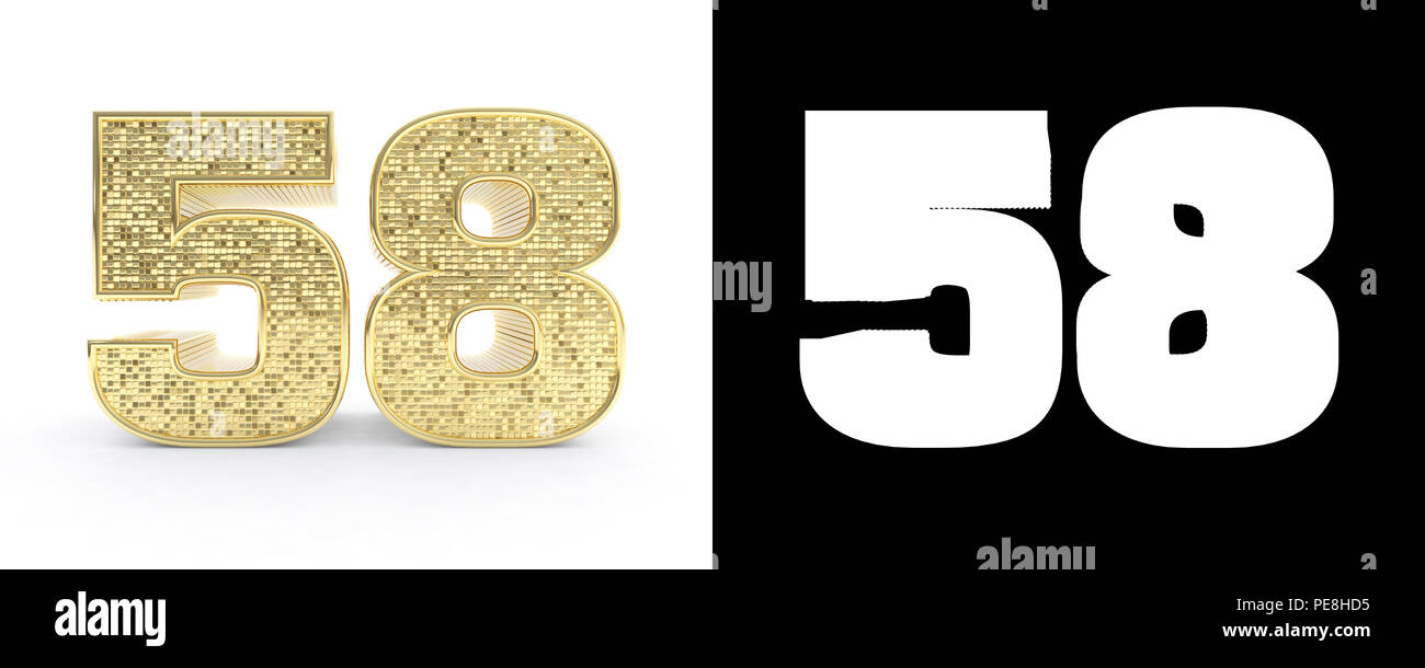 Happy birthday number 58 greeting hi-res stock photography and images ...