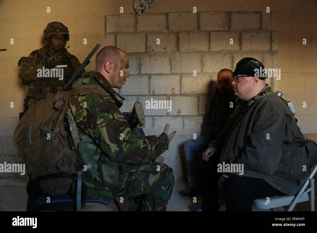 A Dutch soldier of 45th Mechanized Infantry Battalion, 43rd Mechanized ...