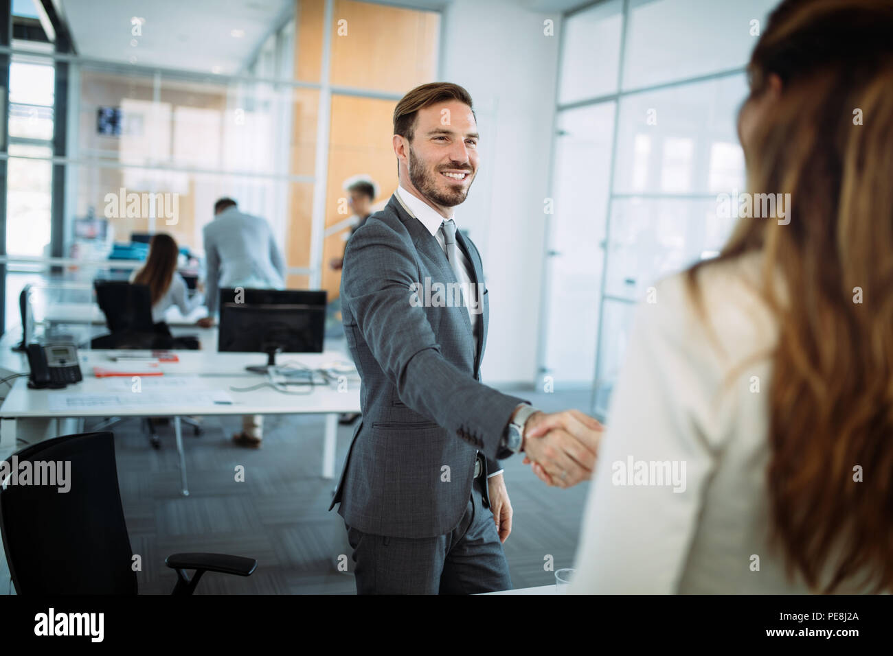 Job interview confident man hi-res stock photography and images - Alamy