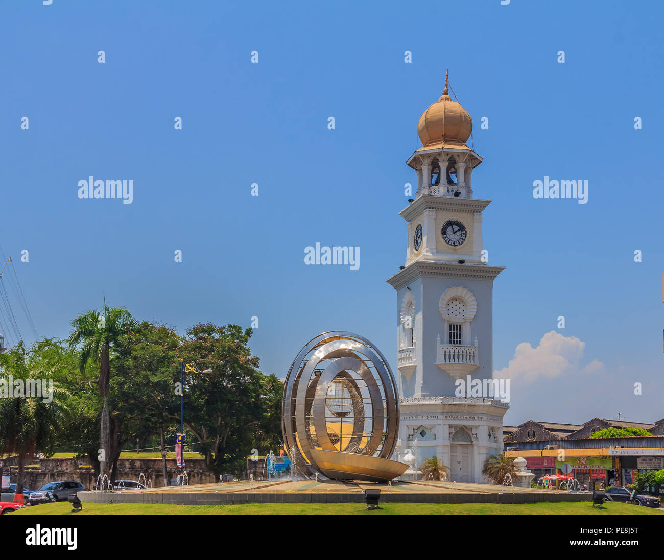 Malaysia penang georgetown heritage architecture hi-res stock ...