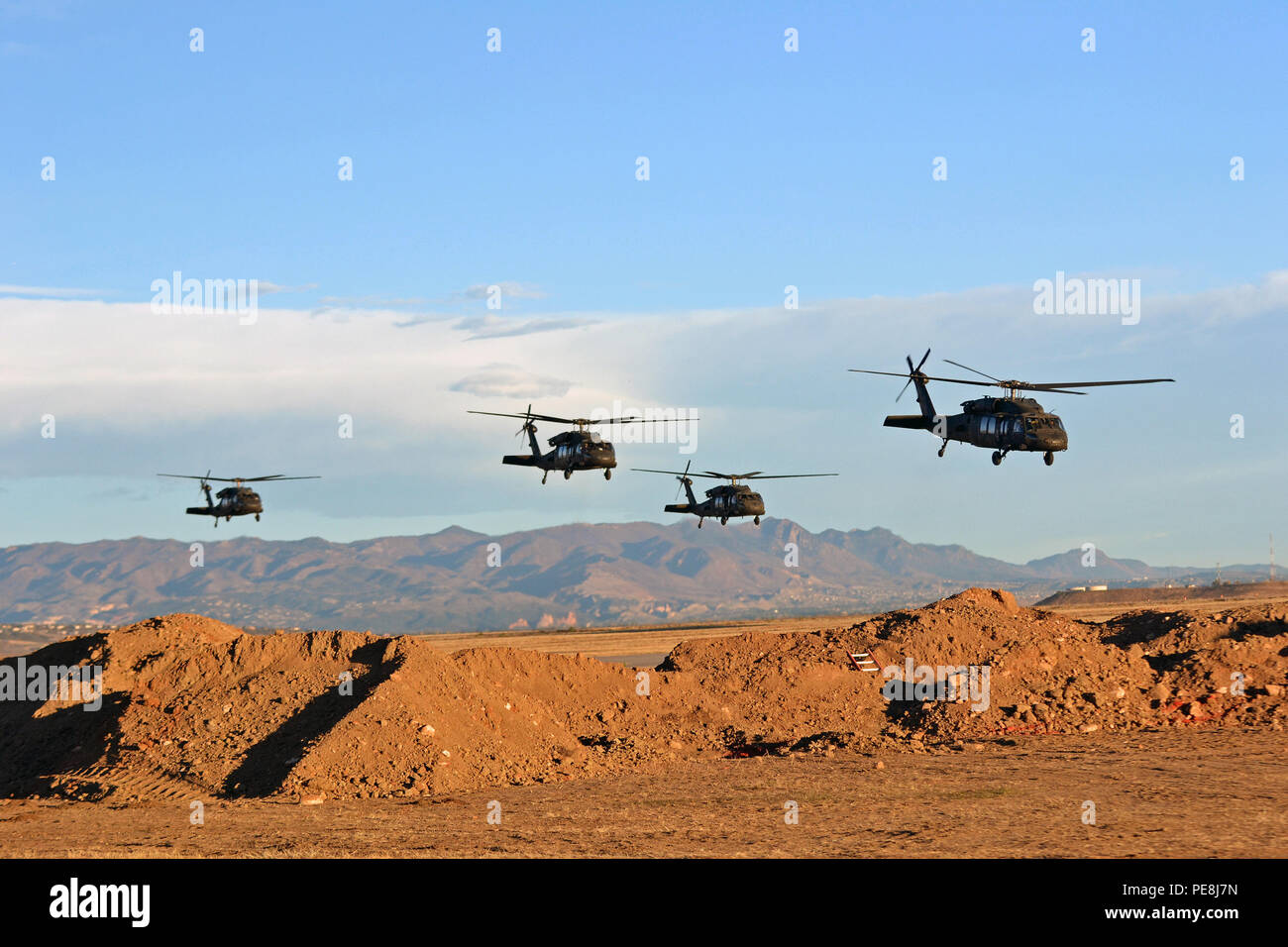 UH-60 Black Hawks from 4th Combat Aviation Brigade, 4th Infantry ...