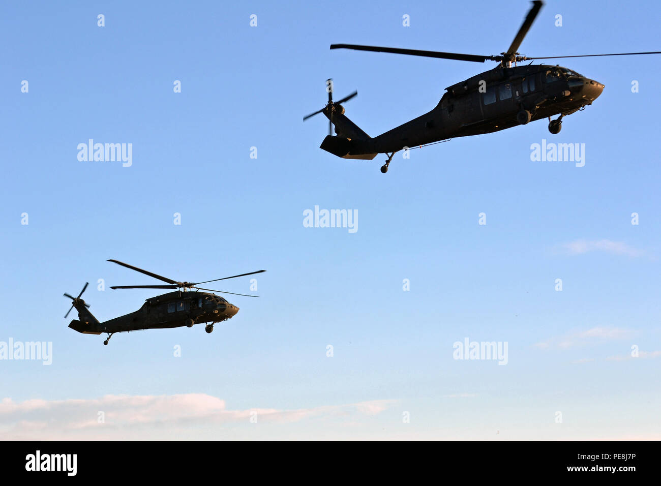UH-60 Black Hawks from 4th Combat Aviation Brigade, 4th Infantry ...