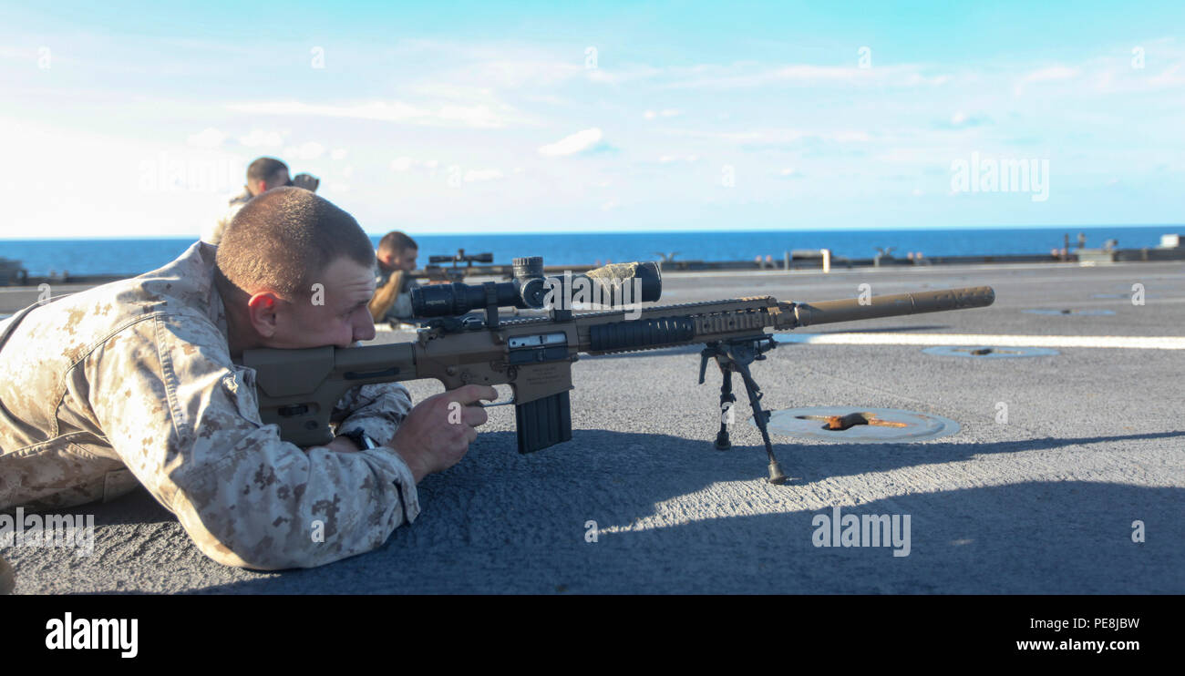 Cpl. Jared Daniels, a designated marksman with Company E, Battalion ...