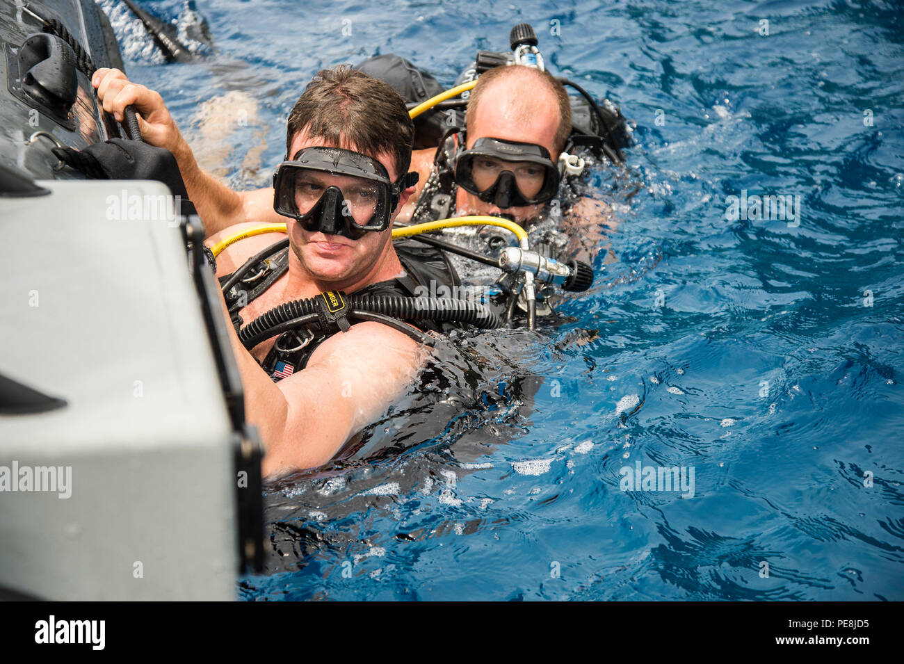 Explosive Ordnance Disposal (EOD) technicians, assigned to EOD Mobile ...