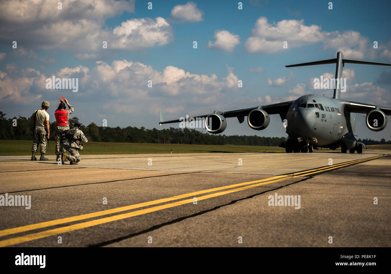U.S. Air Force airmen from the 321st Contingency Response Squadron from ...