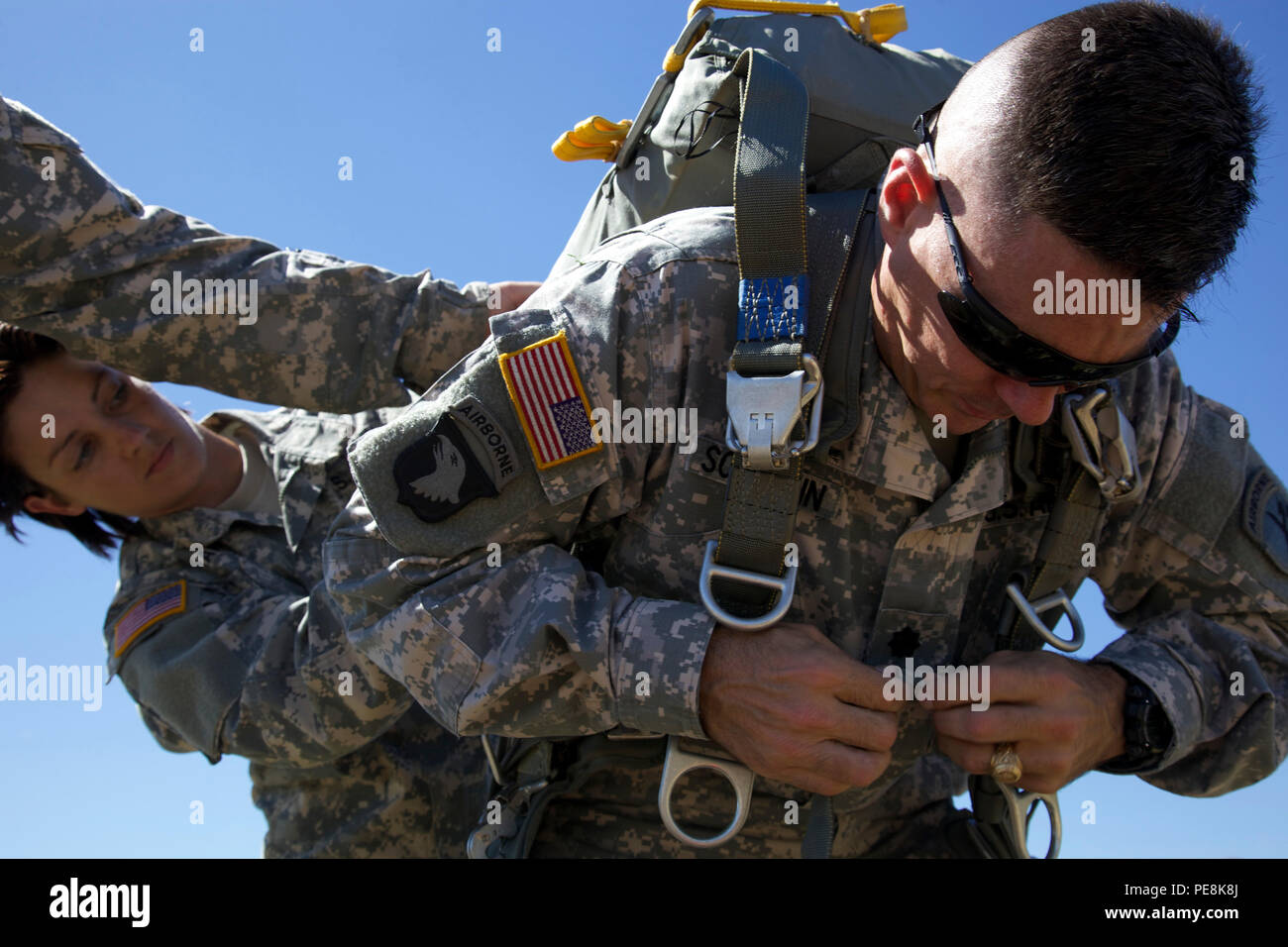 U.S. Army paratrooper, Lt. Col. Marshall Straus Scantlin, Commander of ...