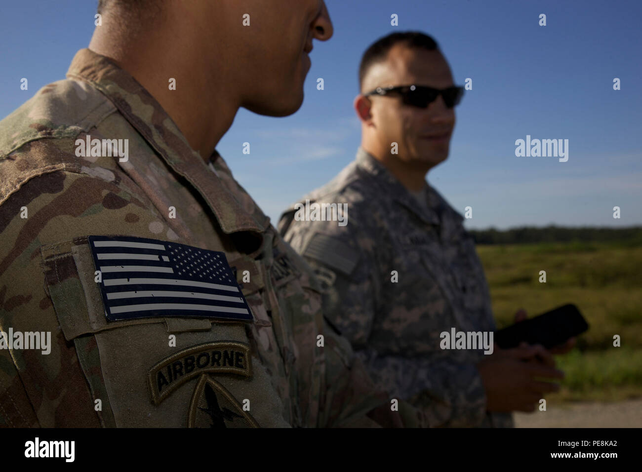 U.S. Army Sgt. Connor Mendez (left) and U.S Army Sgt. Timothy Villareal ...