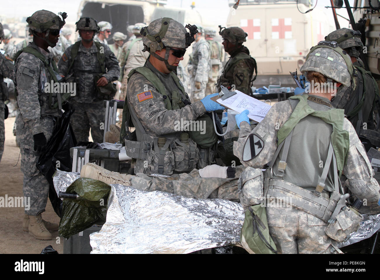 Soldiers at the 115th Brigade Support Battalion, 1st Armored Brigade ...
