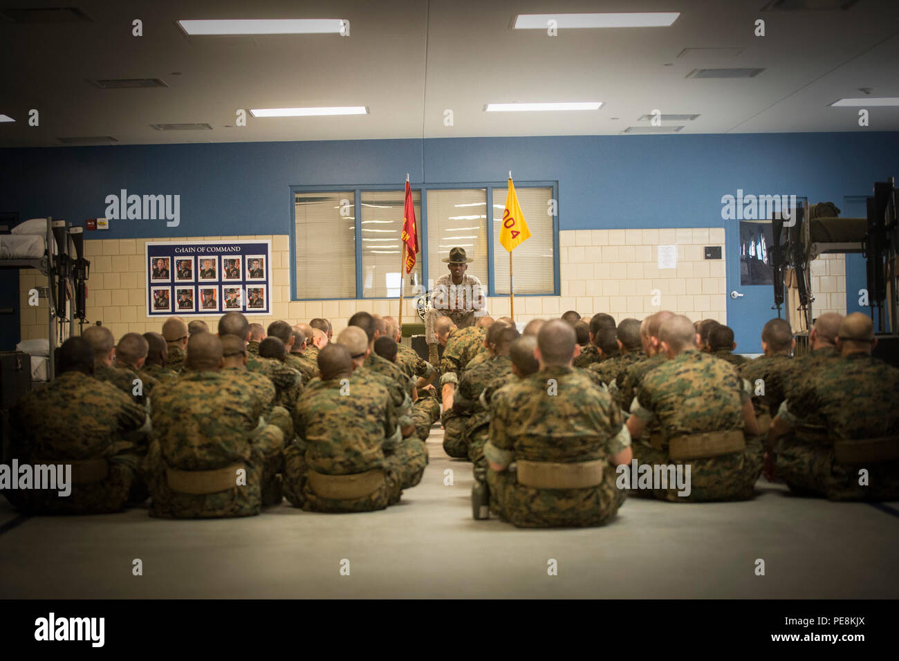 Recruits of Platoon 3004, India Company, 3rd Recruit Training Battalion ...