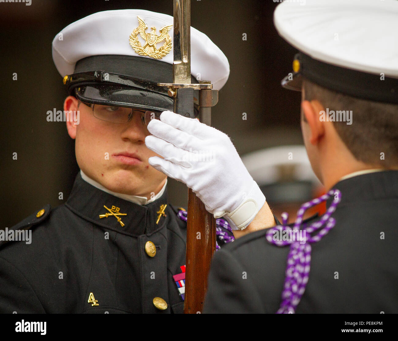 Clemson University Air Force ROTC cadet and Pershing Rifles Honor Guard ...
