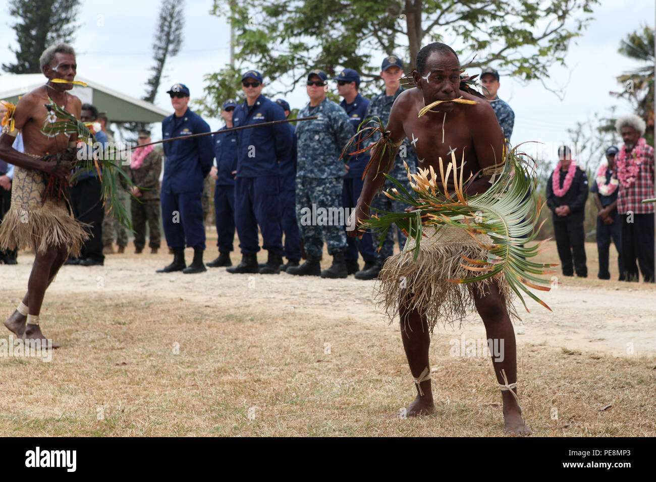 LUGANVILLE, Republic of Vanuatu— Cultural dancers welcome participants ...
