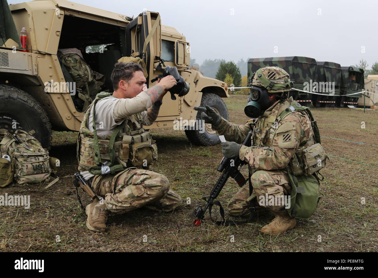 U.S. Soldiers of the 3rd Brigade Support Battalion, 1st Armored Brigade ...