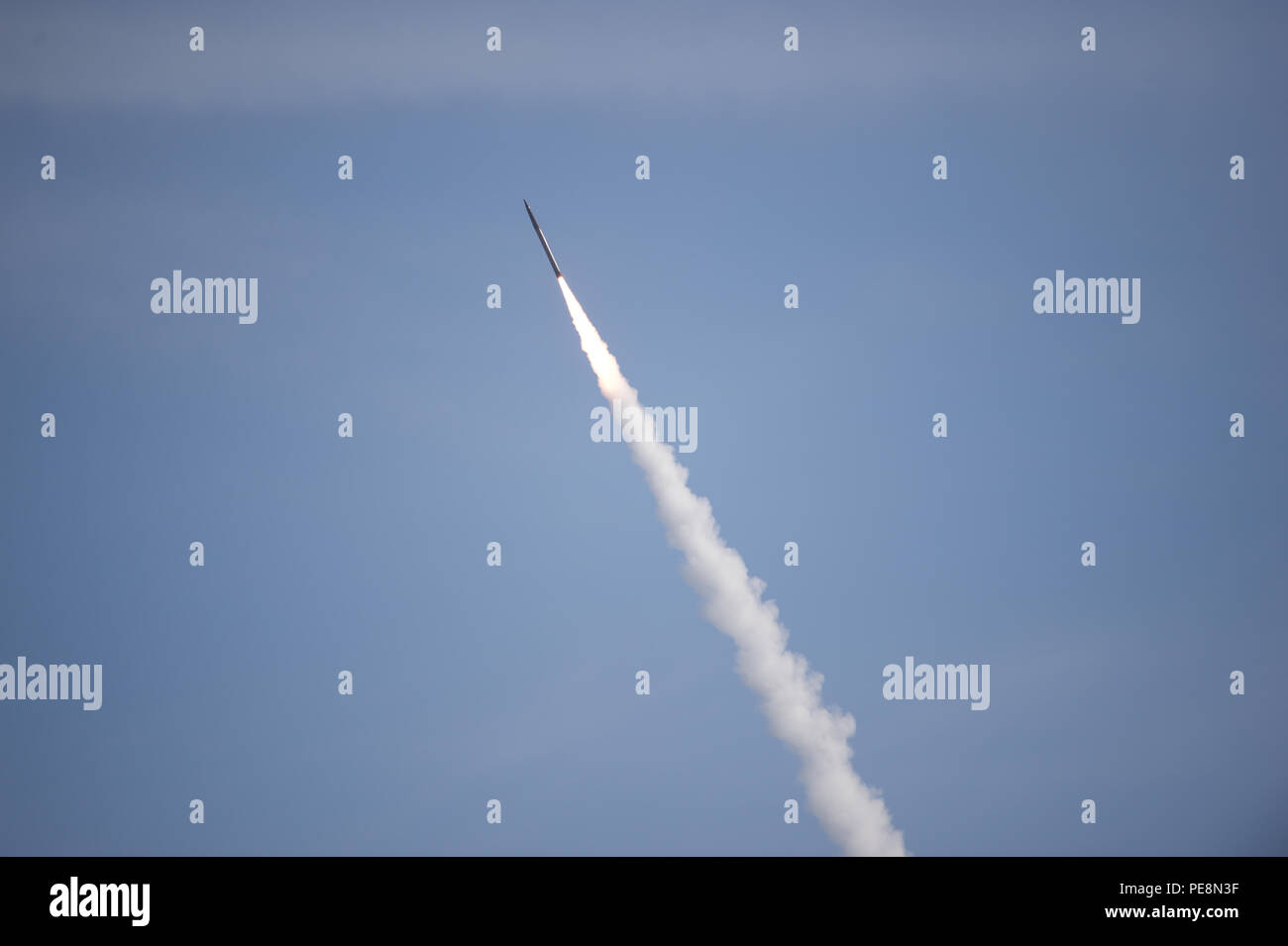A Terminal High Altitude Area Defense (THAAD) interceptor is launched ...