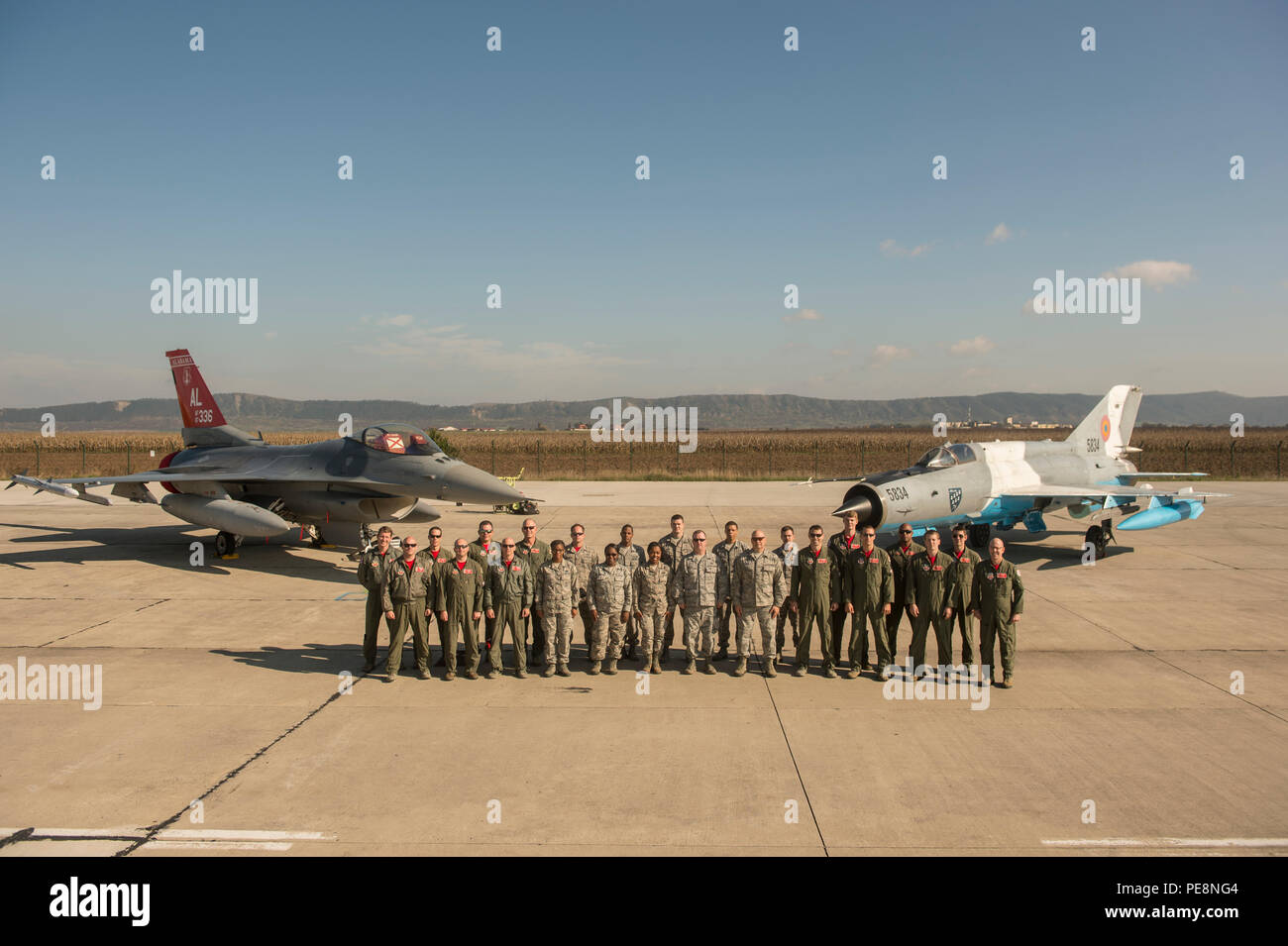 Members of the Alabama Air National Guard's 187th Fighter Wing pose for ...