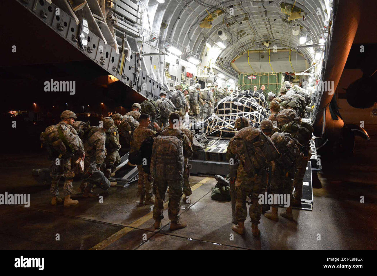 U.S. Army paratroopers from the 2nd Brigade Combat Team, 82nd Airborne ...