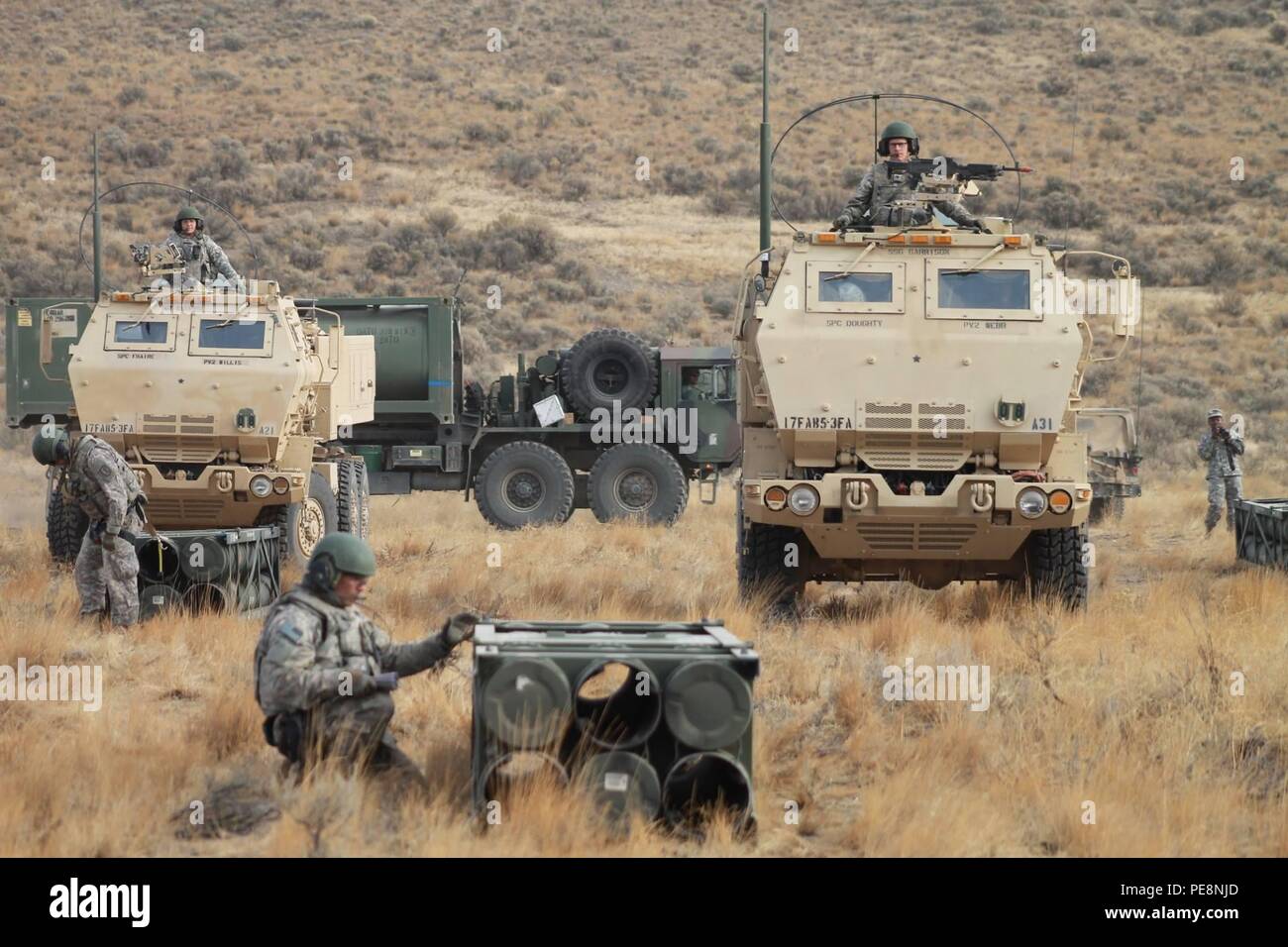 Soldiers with Alpha Battery, 5th Battalion, 3rd Field Artillery ...
