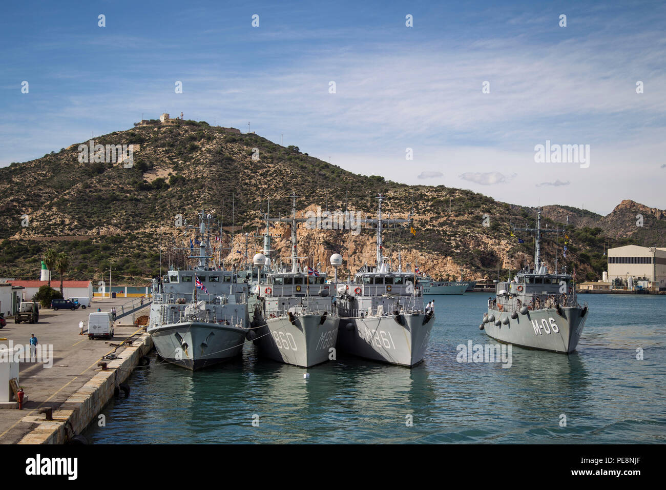 Estonian minehunter ship EML Admiral Cowan is shown during Trident ...