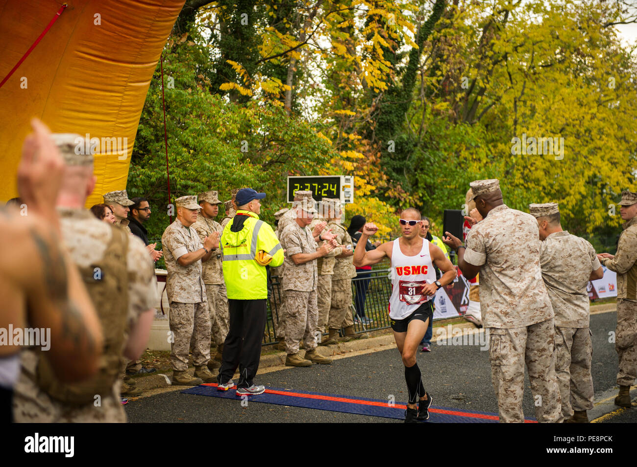 Pedro Rodriguez, 35, a member of the Marine Corps Team, Armed Forces ...