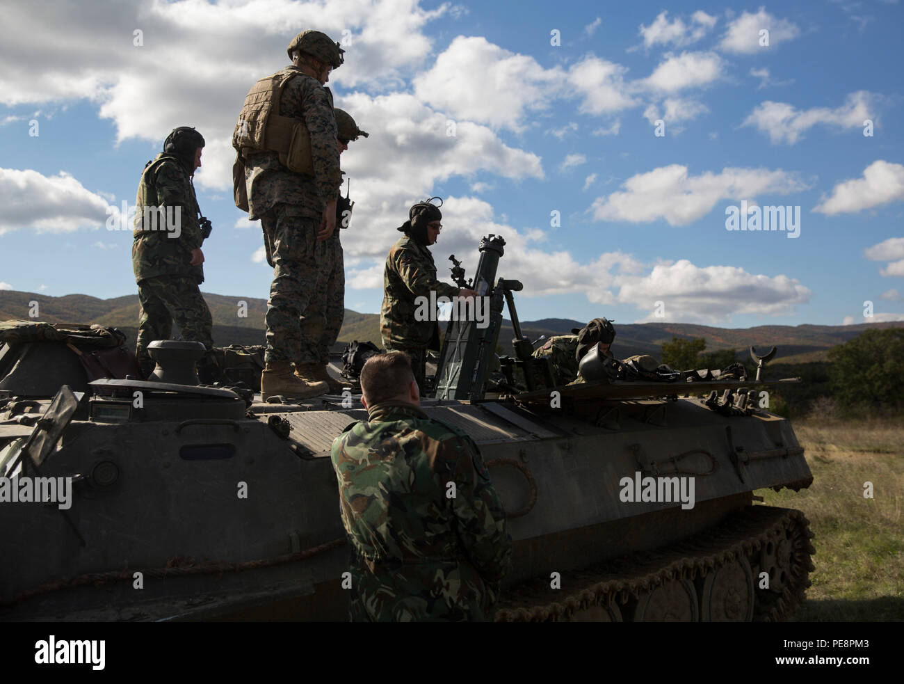 Bulgarian Armed Forces conduct indirect fire exercises with BMP-1s and ...