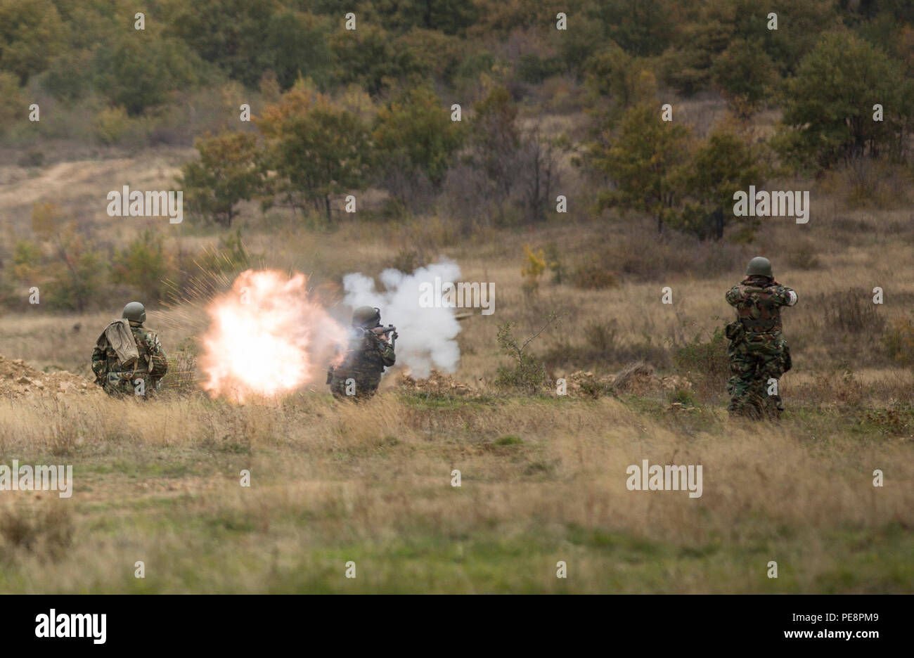 Bulgarian Armed Forces conduct indirect fire exercises with BMP-1s and ...