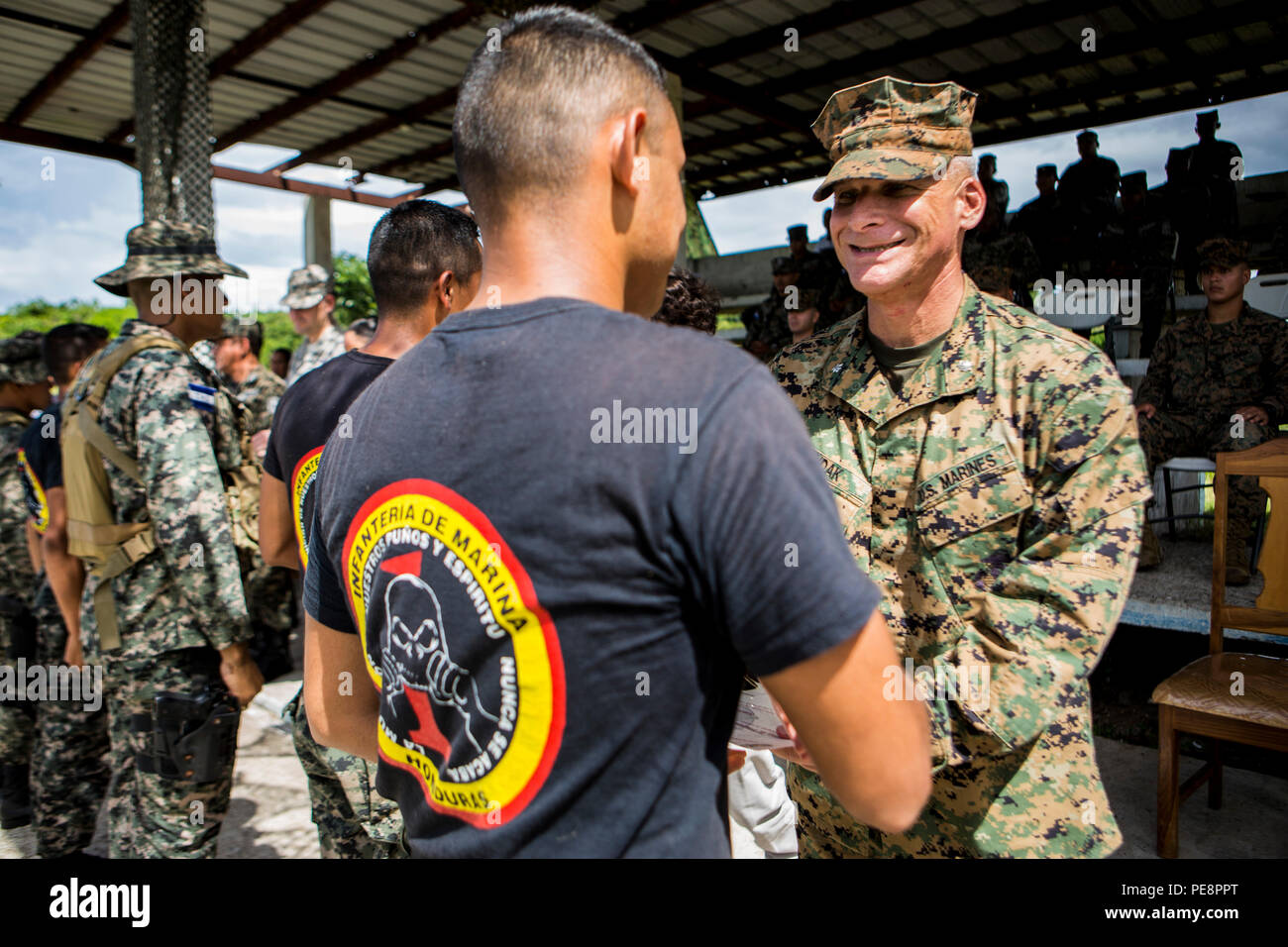 U.S. Marine Corps Lt. Col. David T. Hudak, commanding officer, Special ...