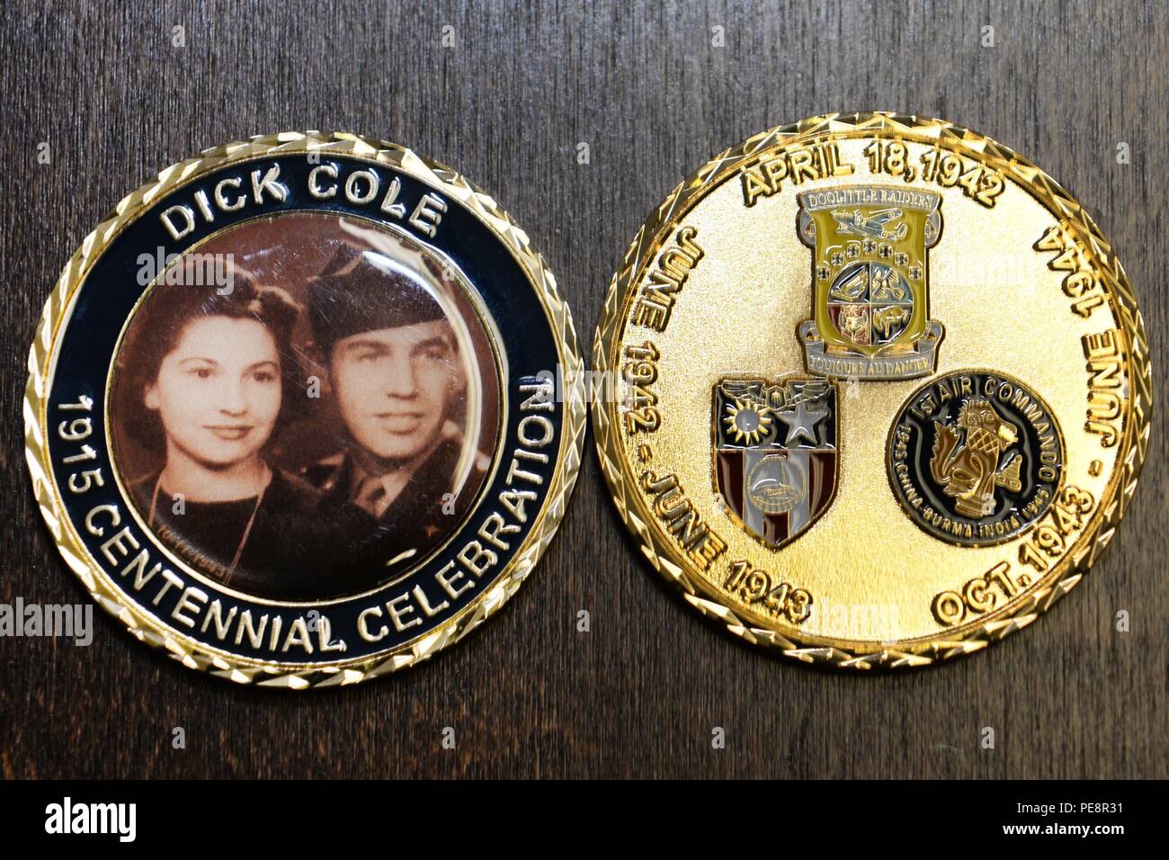 The 28th Operations Group received nine challenge coins from retired Lt ...