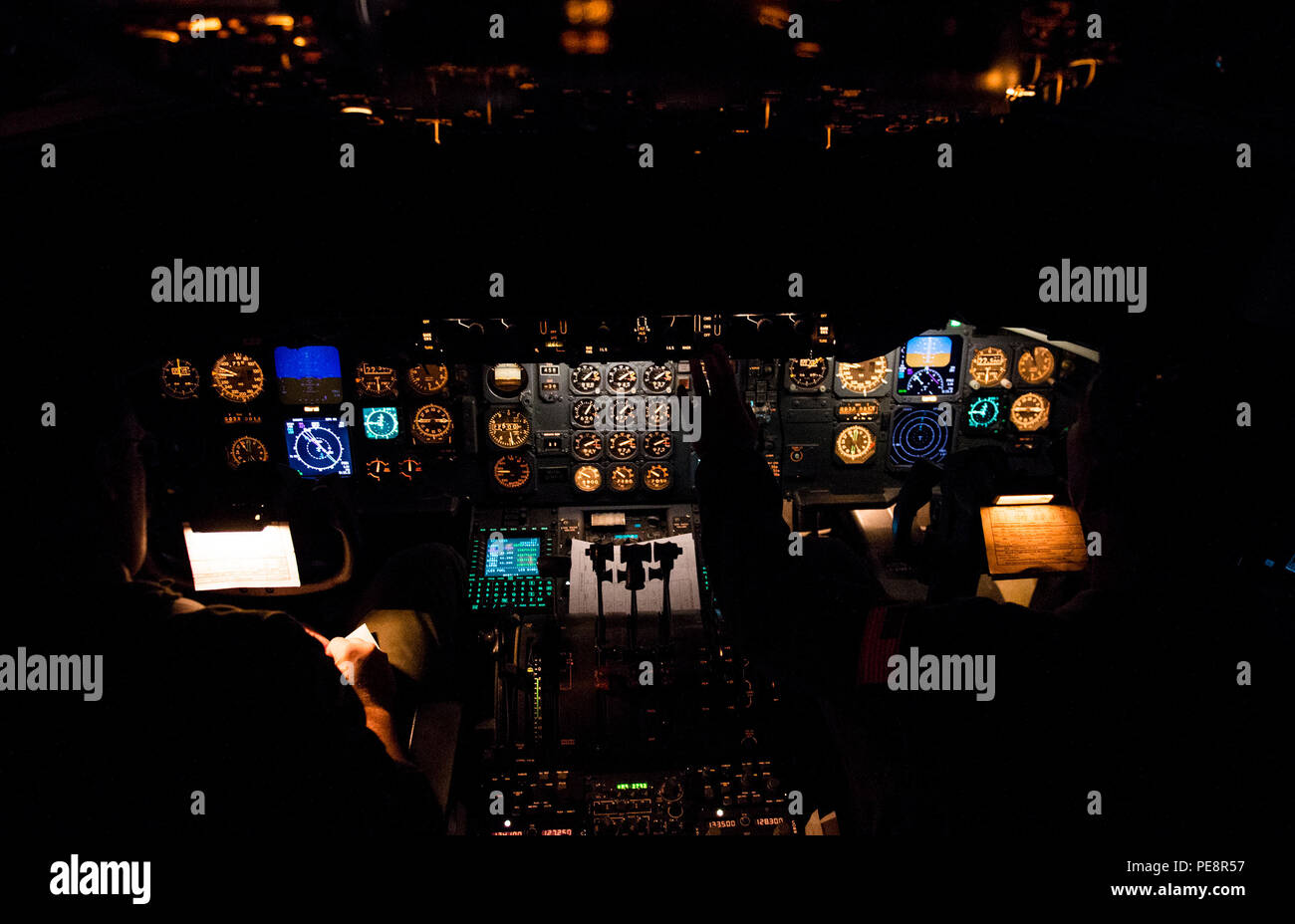 A KC-10 Extender from the 32nd Air Refueling Squadron provides aerial ...