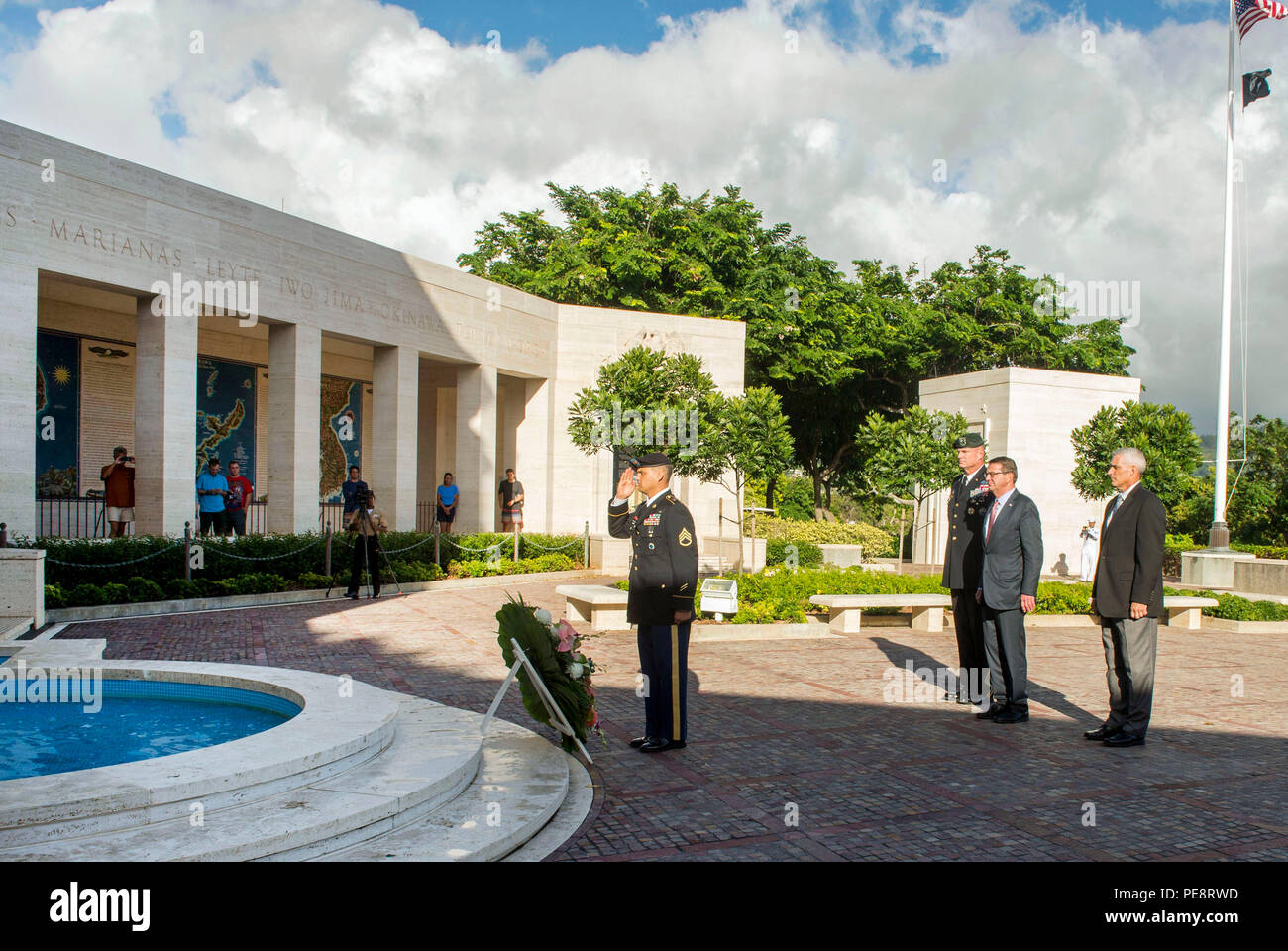 Secretary of Defense Ash Carter participates in a wreath laying ...
