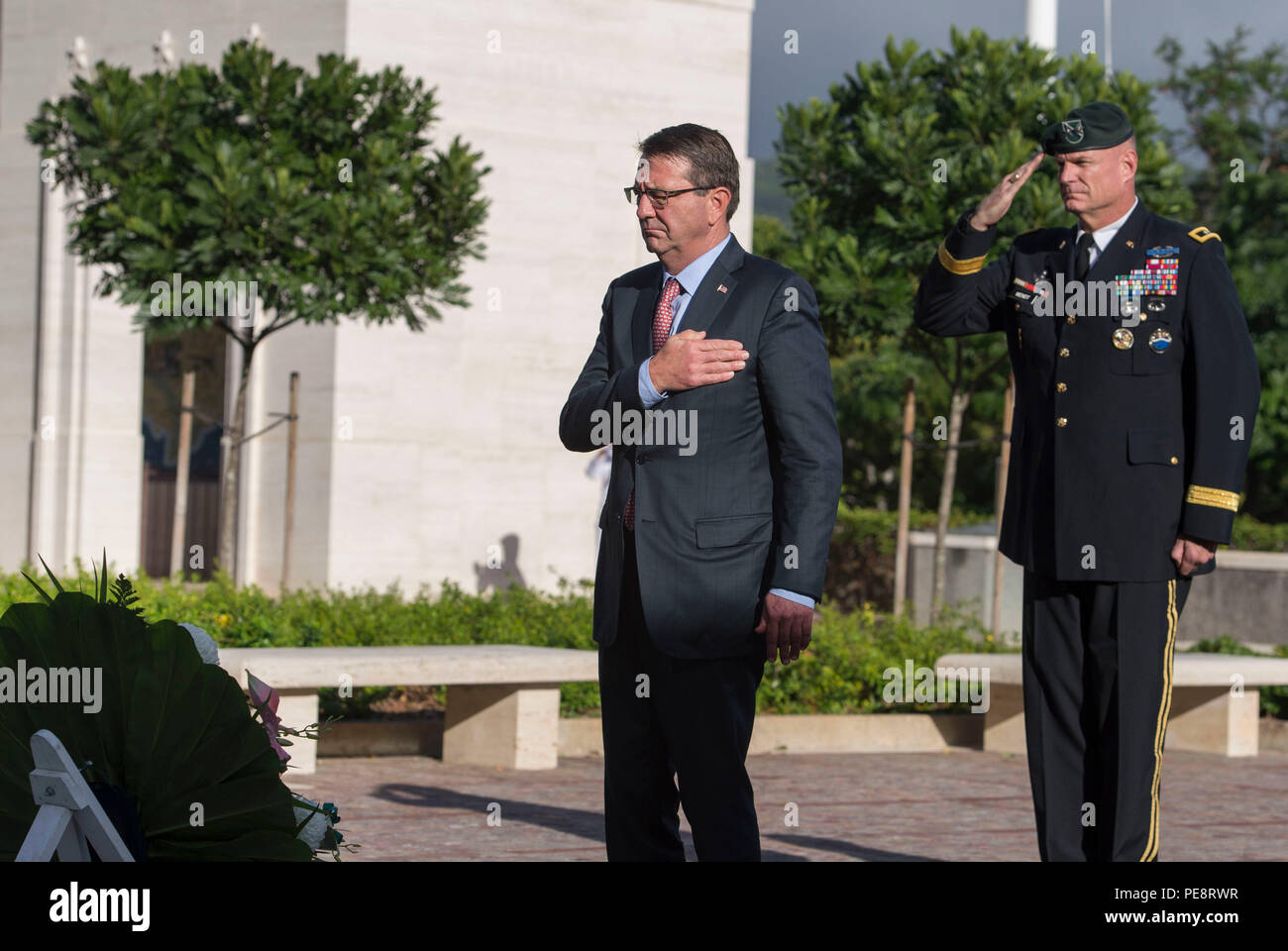 Secretary of Defense Ash Carter and Maj. Gen. Eric P. Wendt, Chief of ...
