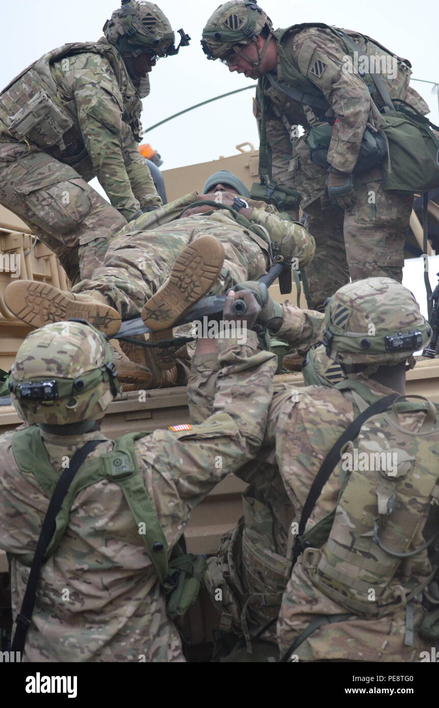 U.S. Soldiers of 3rd Brigade Support Battalion, 1st Armored Brigade ...