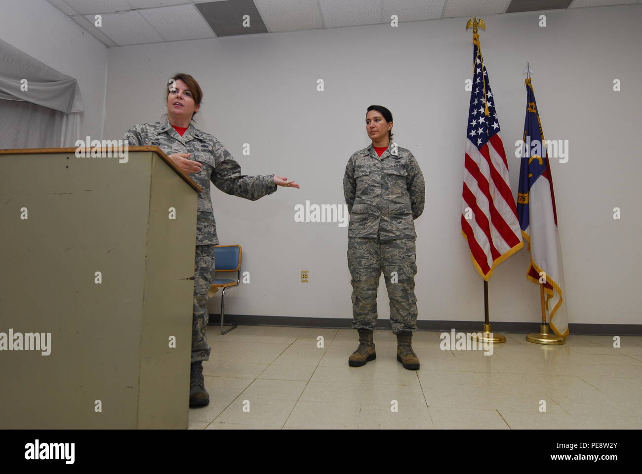 U.S. Air Force Lt. Col. Lisa Kirk, 145th Force Support Squadron (FSS ...