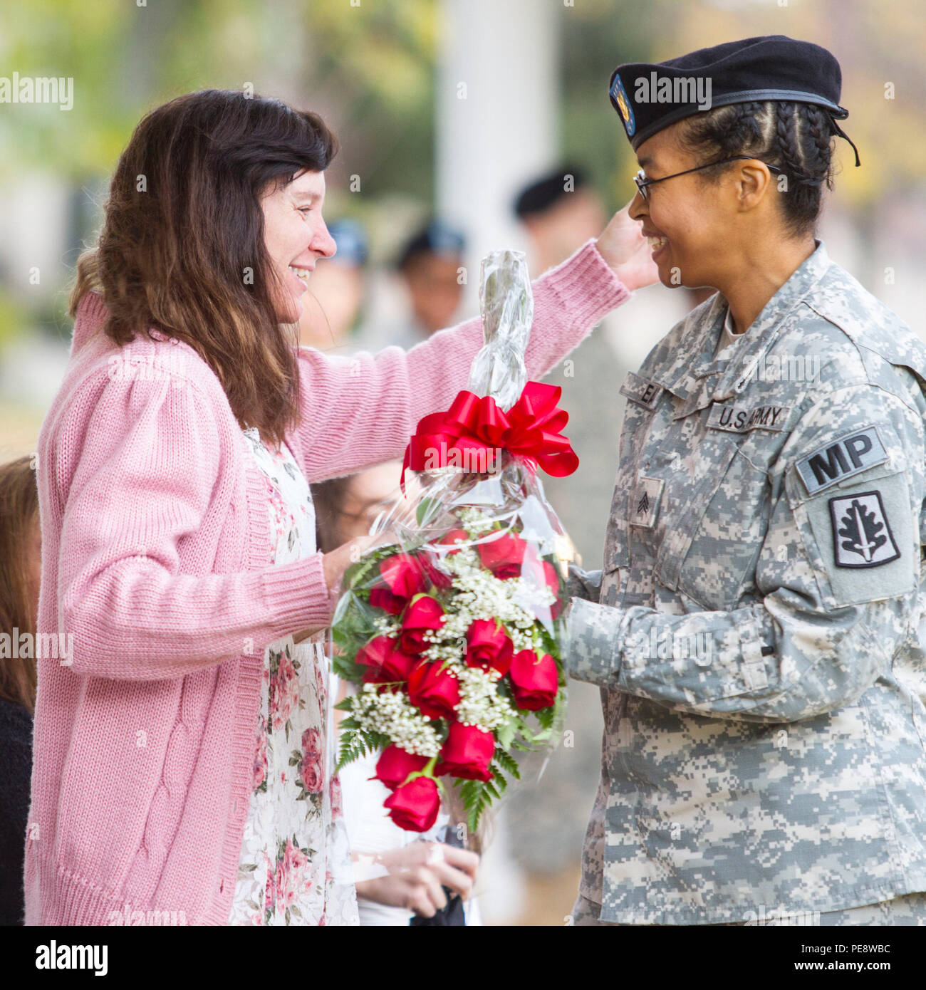 Marie Nadig, the wife of outgoing commander Col. Keith P. Nadig, is ...