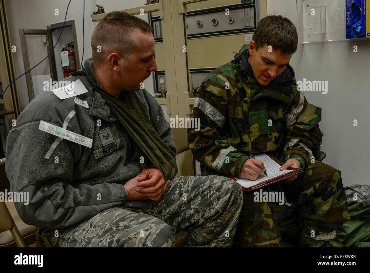 Capt. Nicolas Skordas, right, 51st Medical Operations Squadron ...