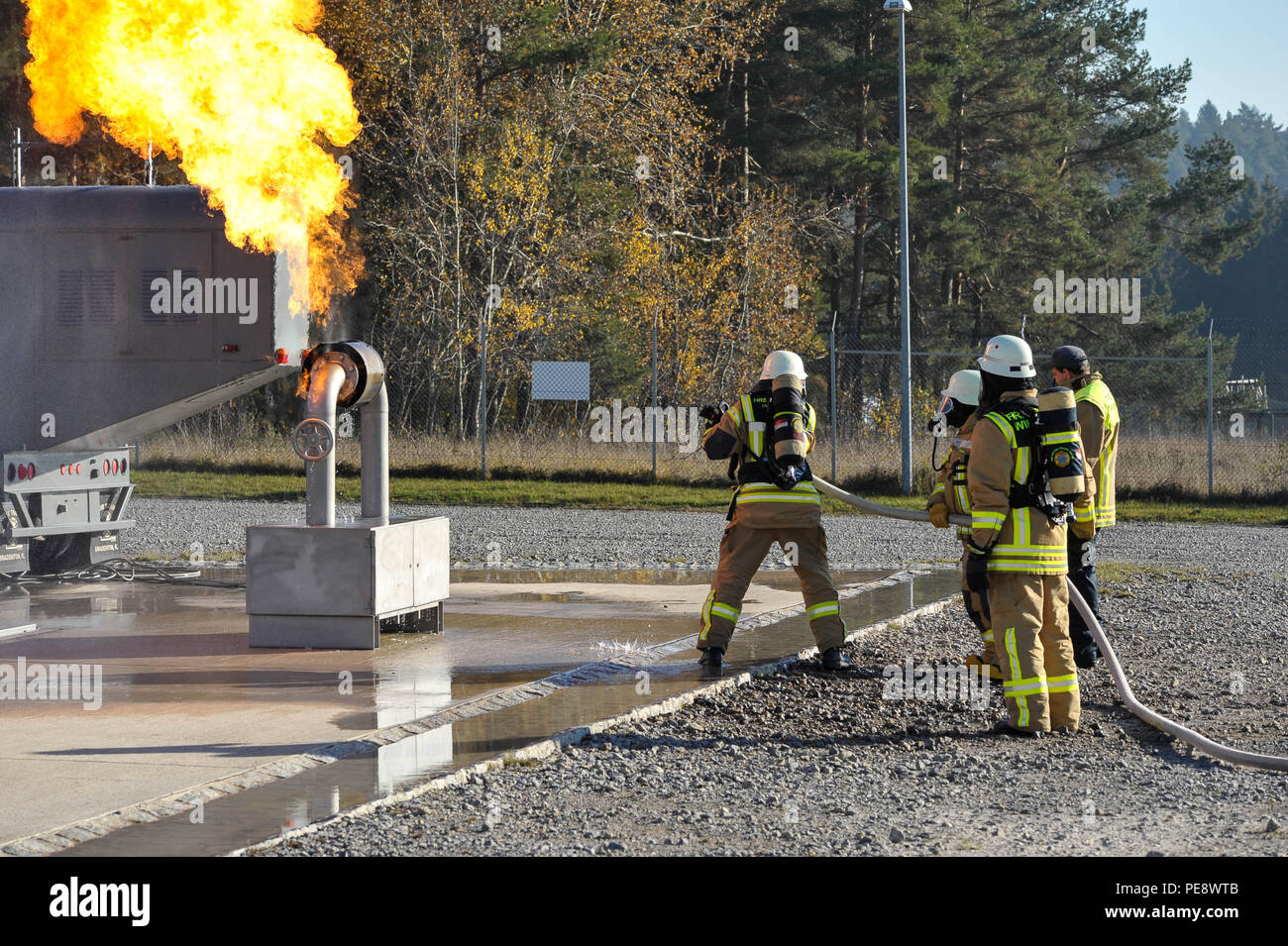 Civilian firefighters from U.S. Army Europe took part in their annual ...