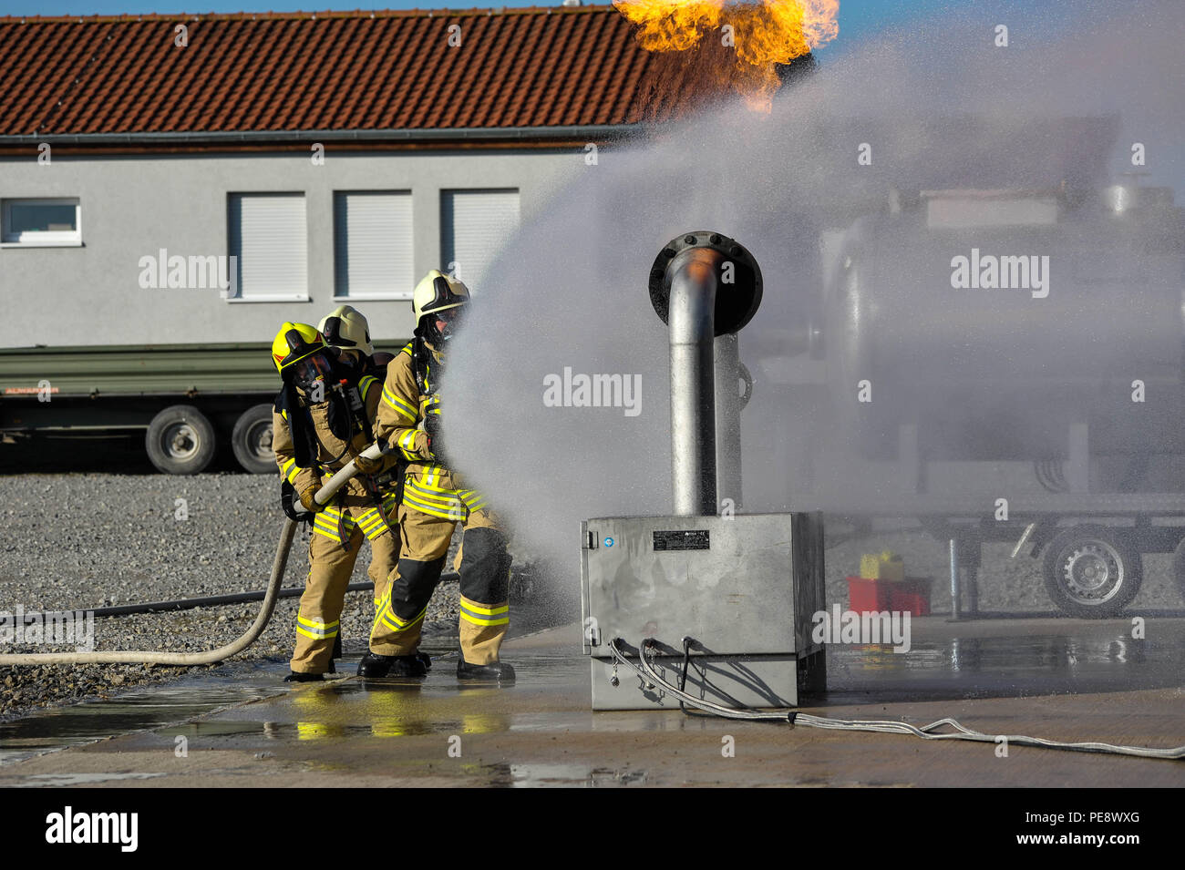 Civilian firefighters from U.S. Army Europe took part in their annual ...